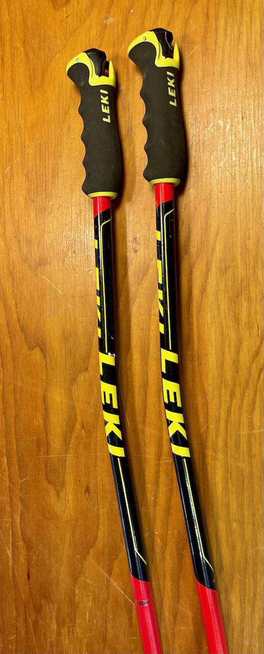Used 52in (130cm) Leki Racing World Cup Carbon - GS Ski Poles ...