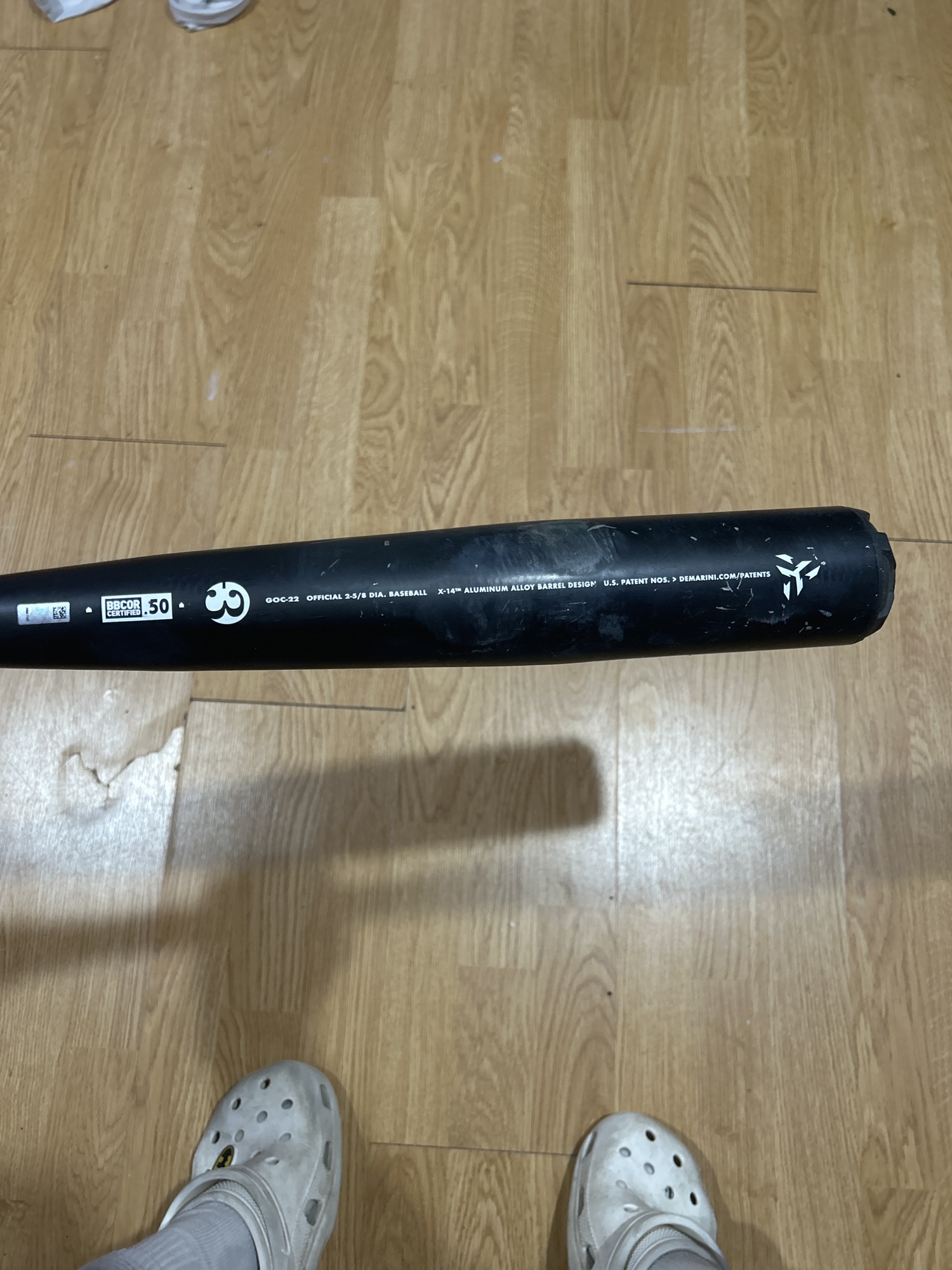 Used BBCOR Certified DeMarini (-3) 28 oz 31" The Goods One Piece Bat | SidelineSwap