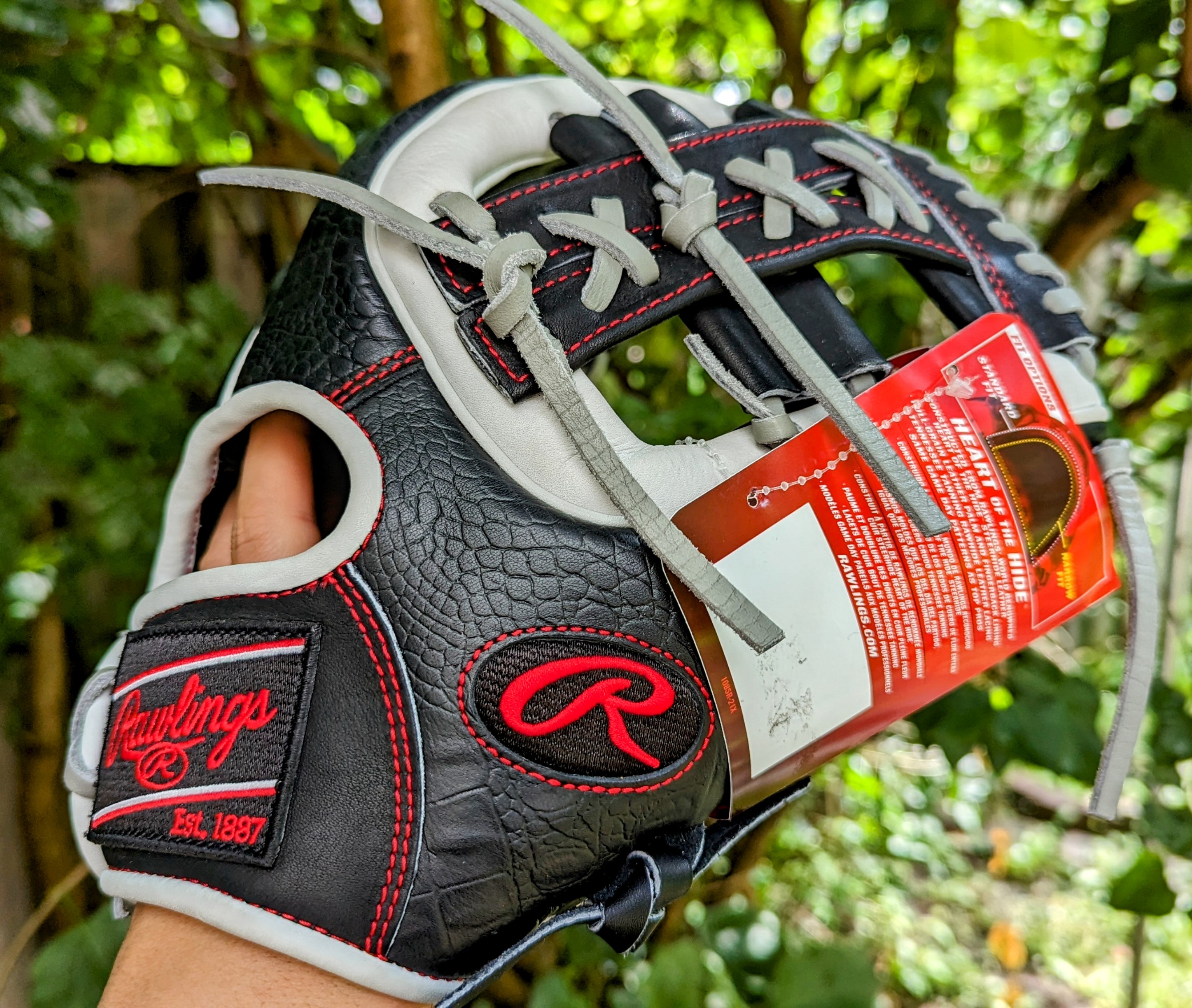 New 2023 Rawlings Heart of the Hide PRO314-32BW Croc Skin Baseball Infield Glove 11.5 ...