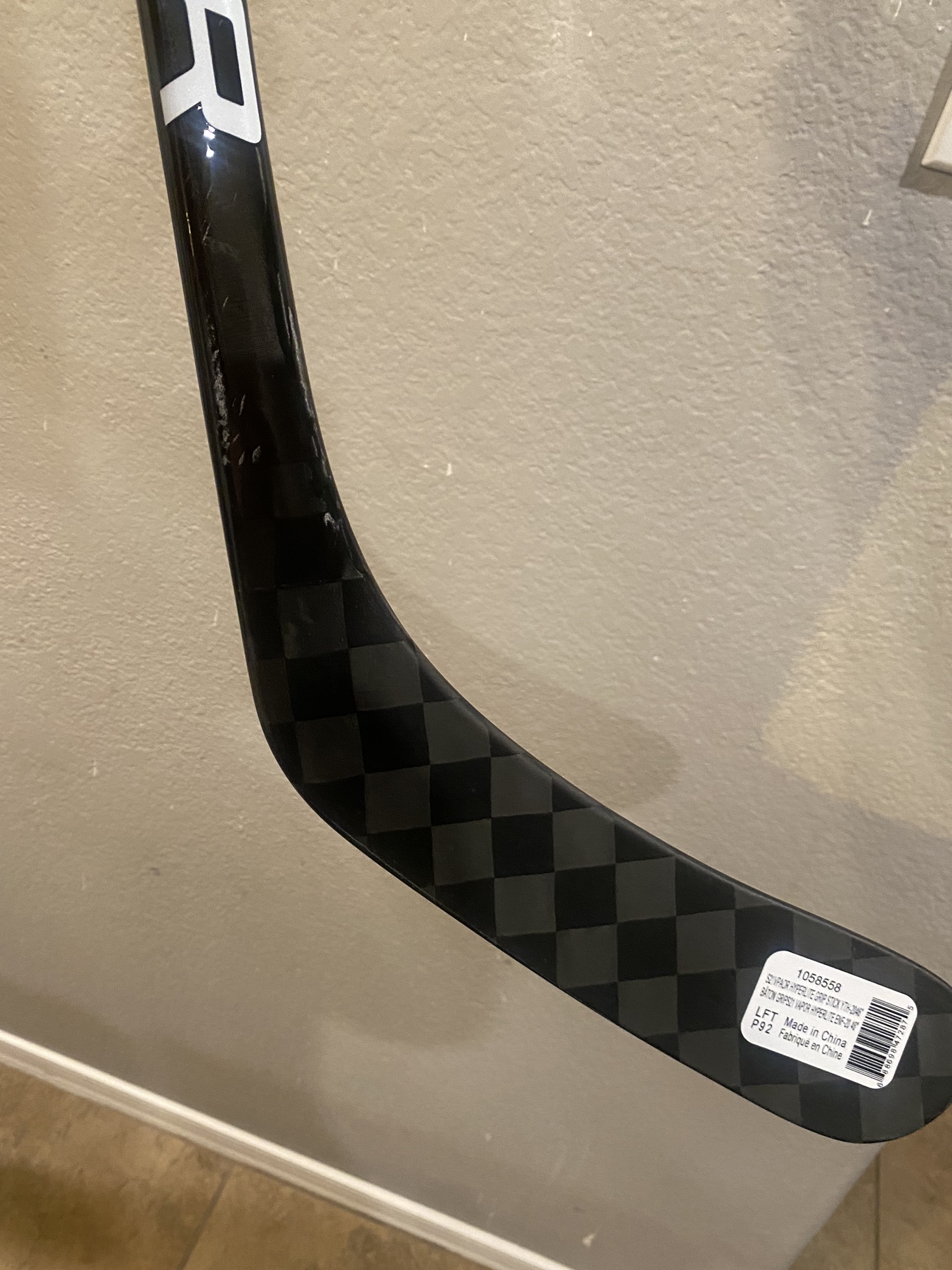 Left handed Junior Bauer Hyperlite Hockey Stick P92 Curve 20 Flex ...