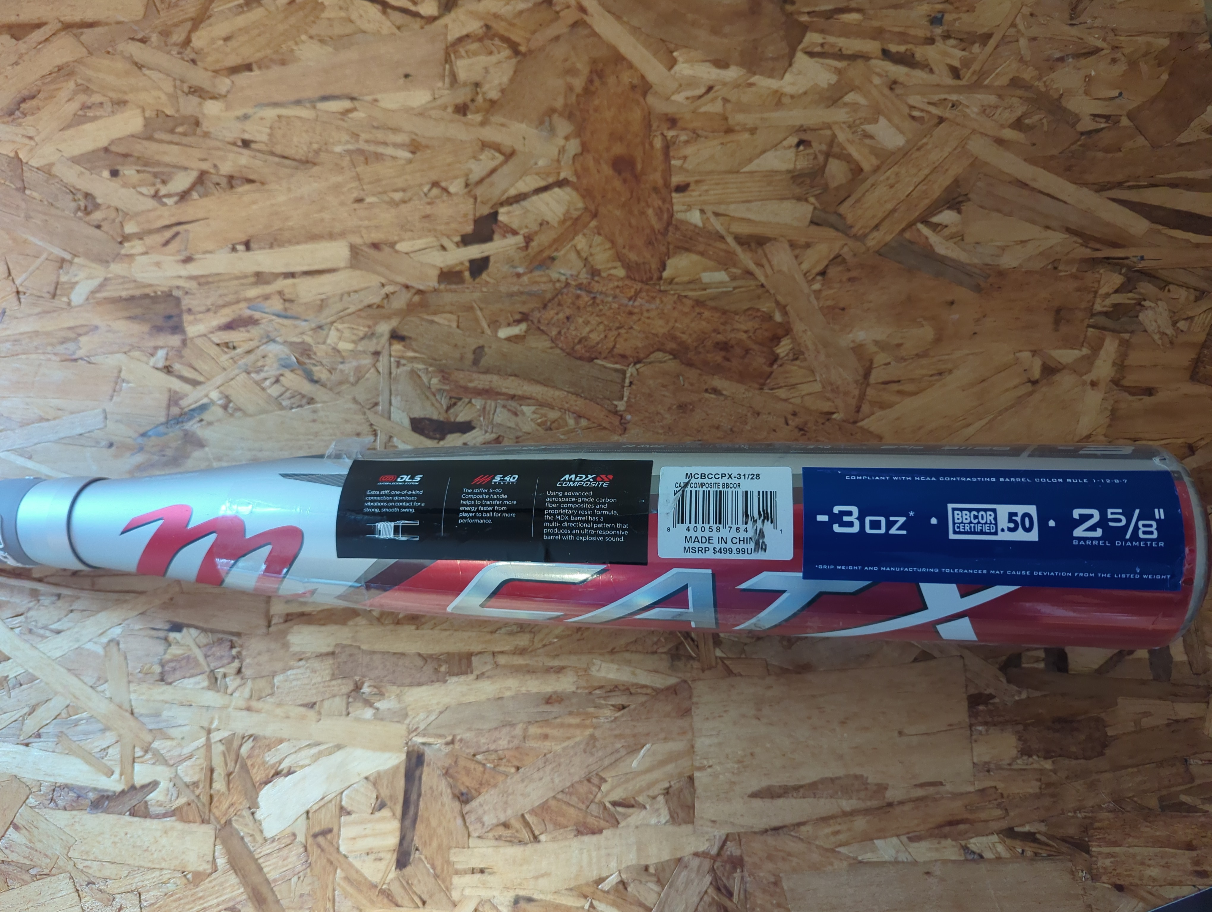 New BBCOR Certified 2023 Marucci Composite CAT X Bat (-3) 28 oz 31" no ...
