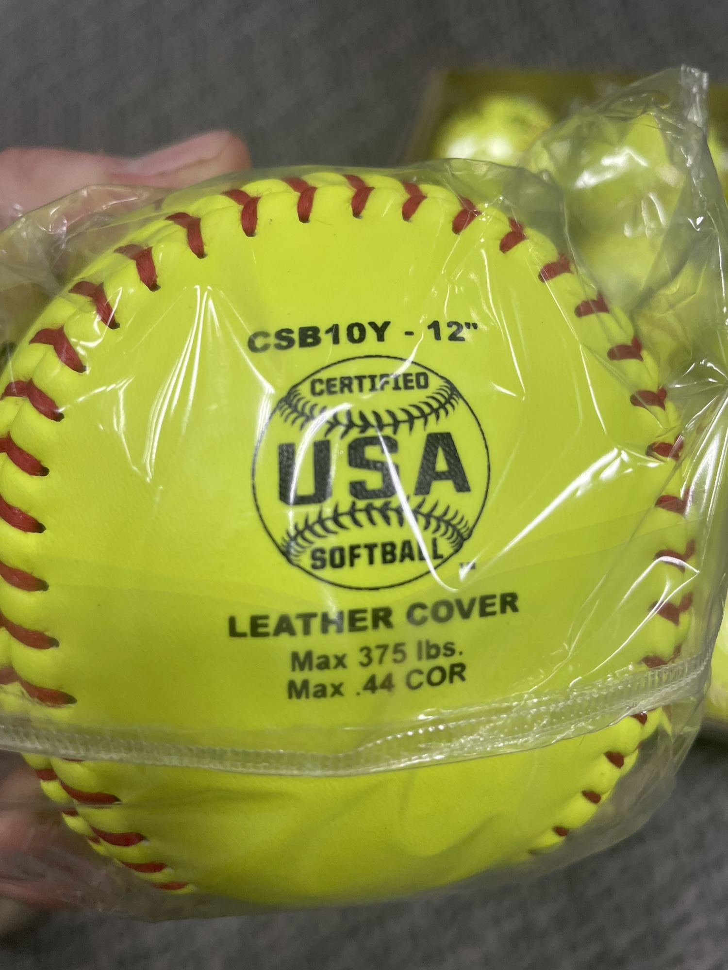 Champro Dozen Slowpitch 12” 44 core 375 compression softballs ...