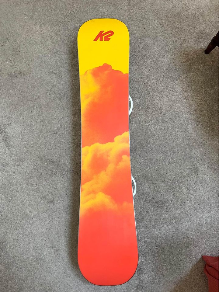 Used Women's K2 Dreamsicle Snowboard All Mountain With Bindings Soft ...