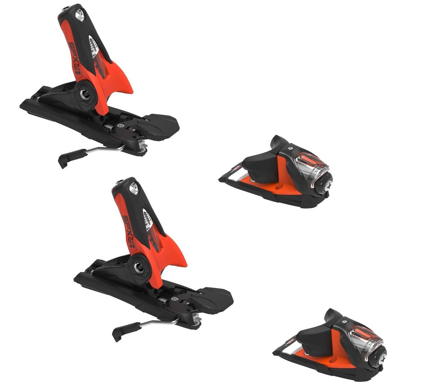 Last Pair: 2023 Look SPX 12 Rockerace 80mm Red Max DIN 12 Ski Bindings ...