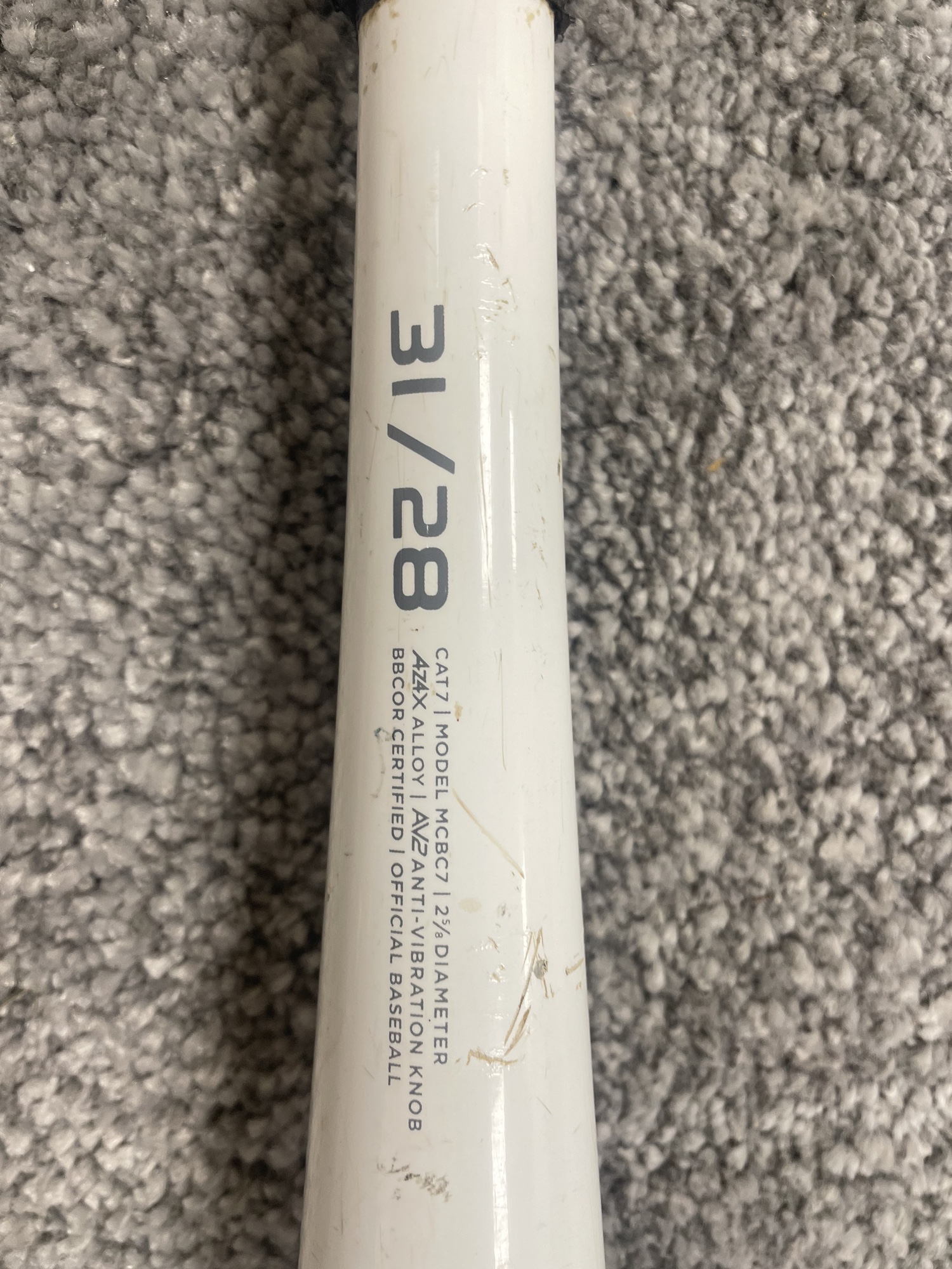 2018 Alloy (-3) 28 oz 31" CAT 7 Bat | SidelineSwap