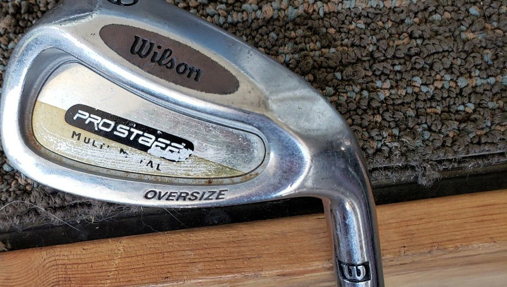 FULL SET MEN'S WILSON PRO STAFF GOLF CLUBS 5 WOODS 9 IRON BAG PUTTER ...