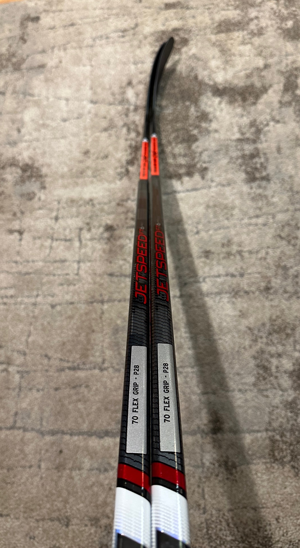 New! 2 Pack! 2x 70 Flex P28 Left Hand JetSpeed FT6 Pro “Red” Hockey ...