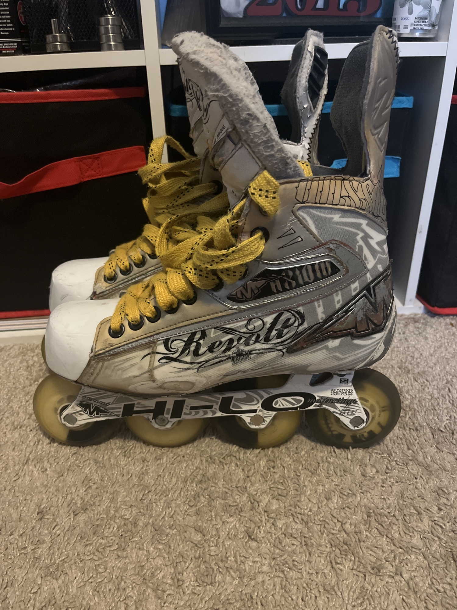 Used Mission Size 7.5d Mission Axiom T10 Revolt Hockey Skates ...