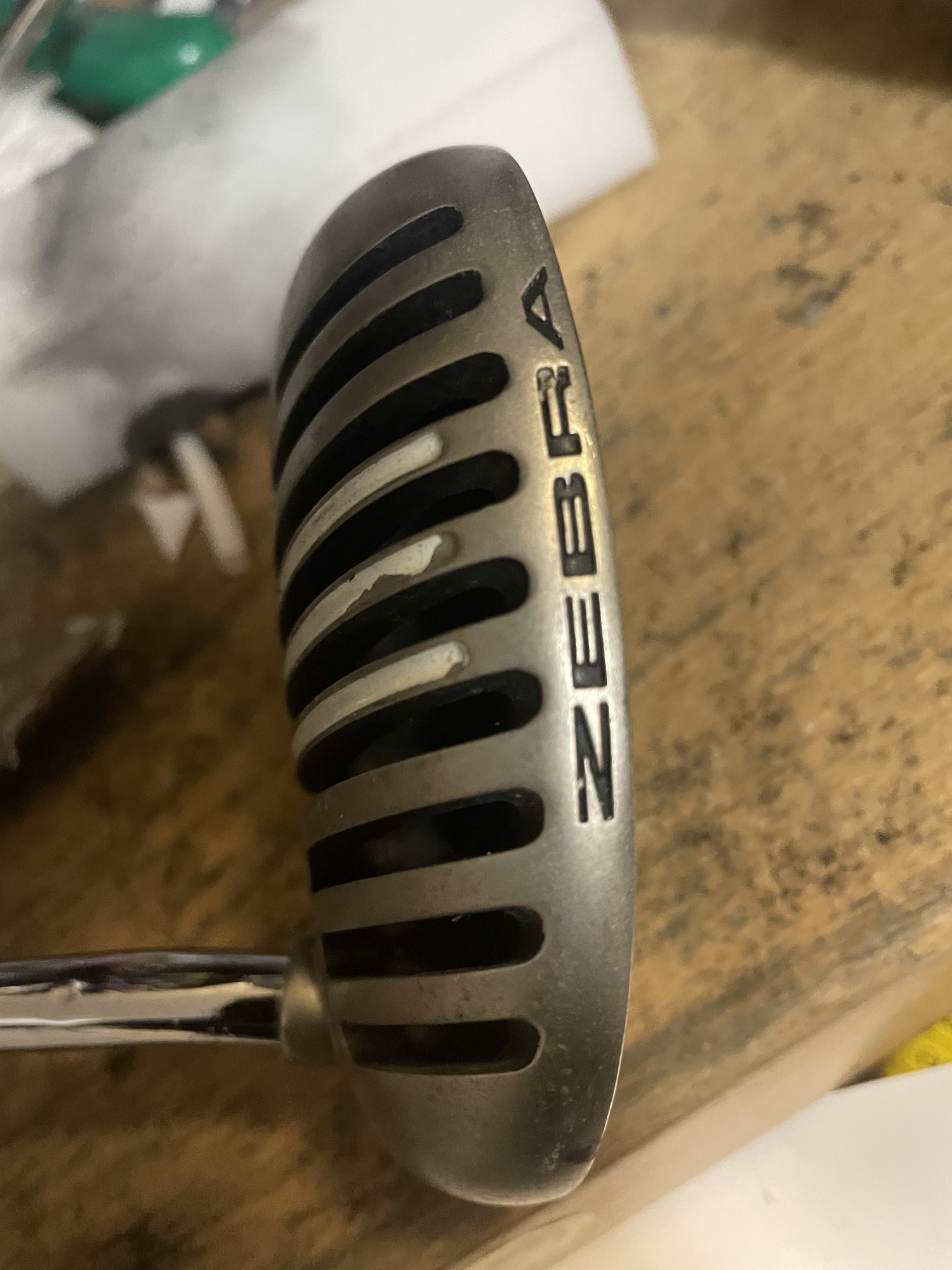 Zebra roll face golf putter in right hand Steel shaft 35 | SidelineSwap