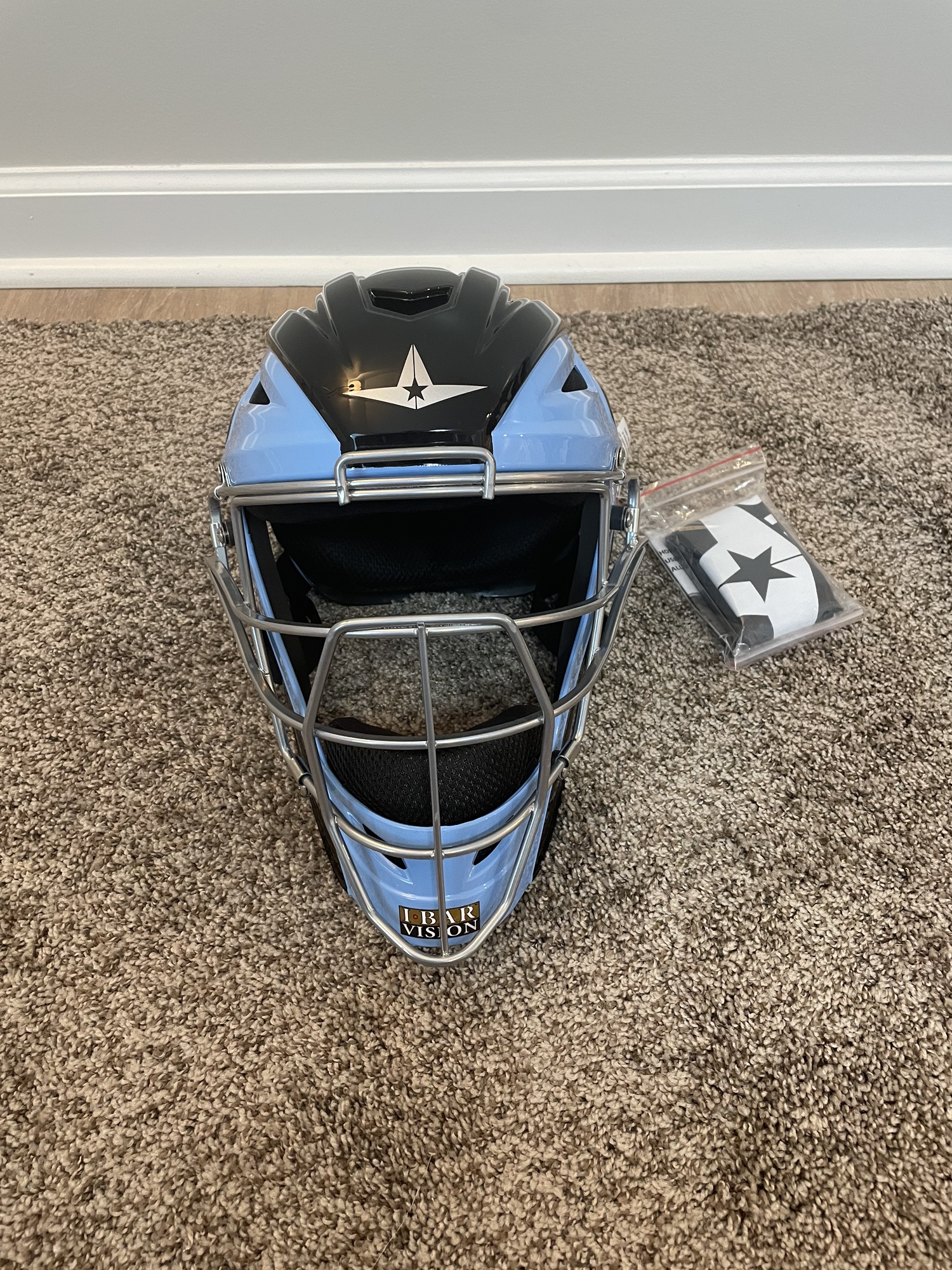All Star MVP2500 Catcher's Mask-Sky Blue And Black | SidelineSwap