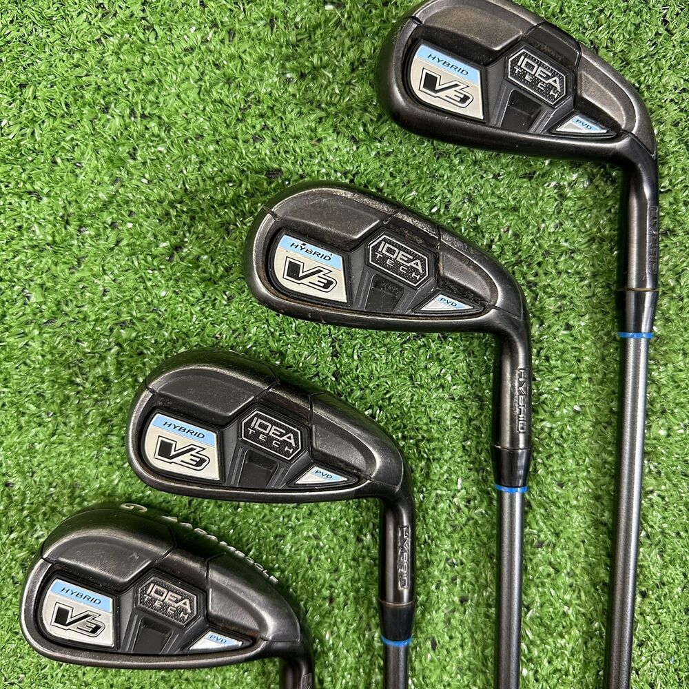 Adams Idea Tech V3 Iron Hybrid Set 5H 6H 7-PW GW Regular Flex Aldila VL ...