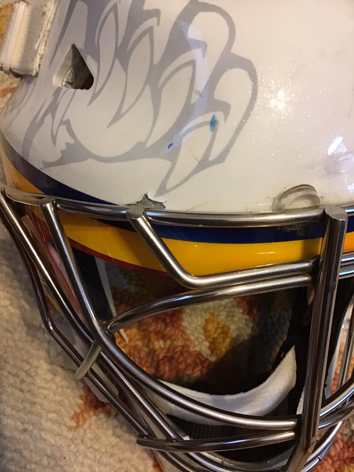 Warwick NHL Goalie Mask Florida Panthers | SidelineSwap