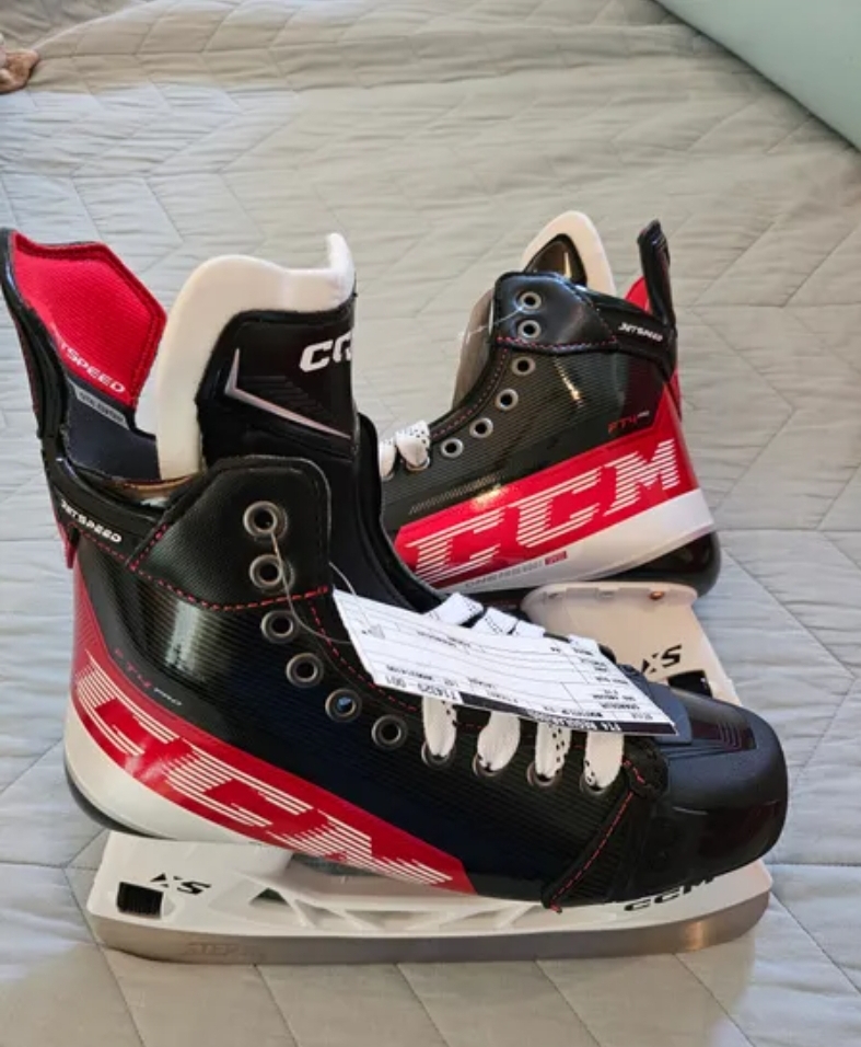 Senior Total Custom CCM JetSpeed FT4 Pro Hockey Skates Regular Width ...