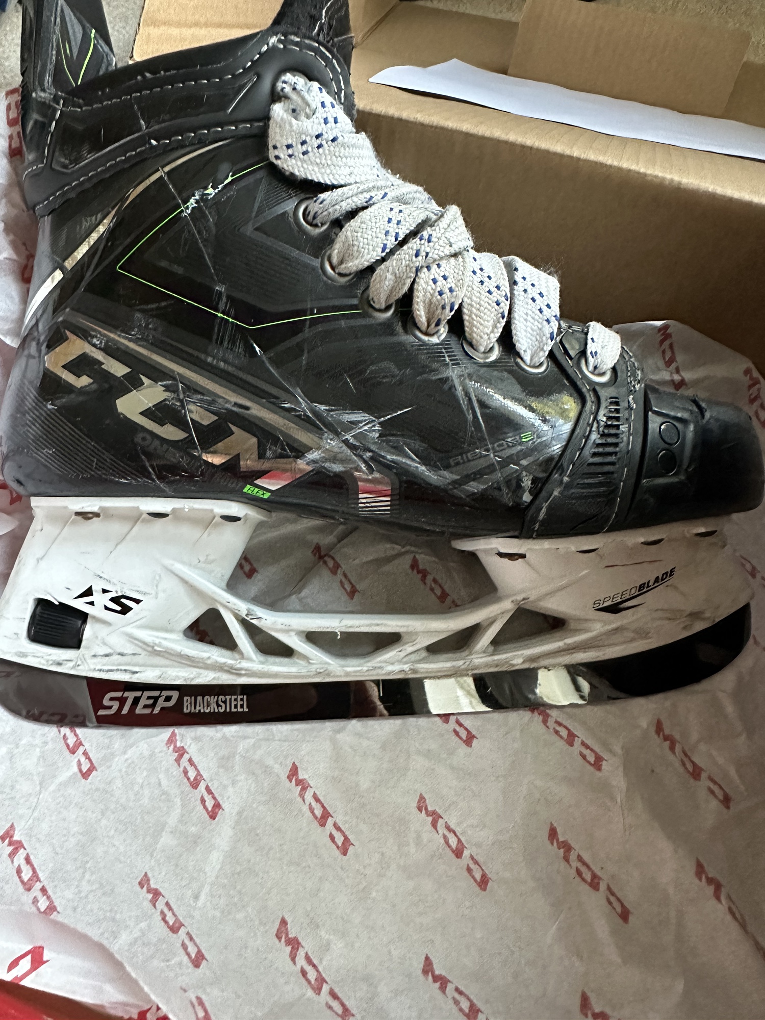 Used CCM Regular Width Size 5.5 RibCor 100k Pro Hockey Skates ...
