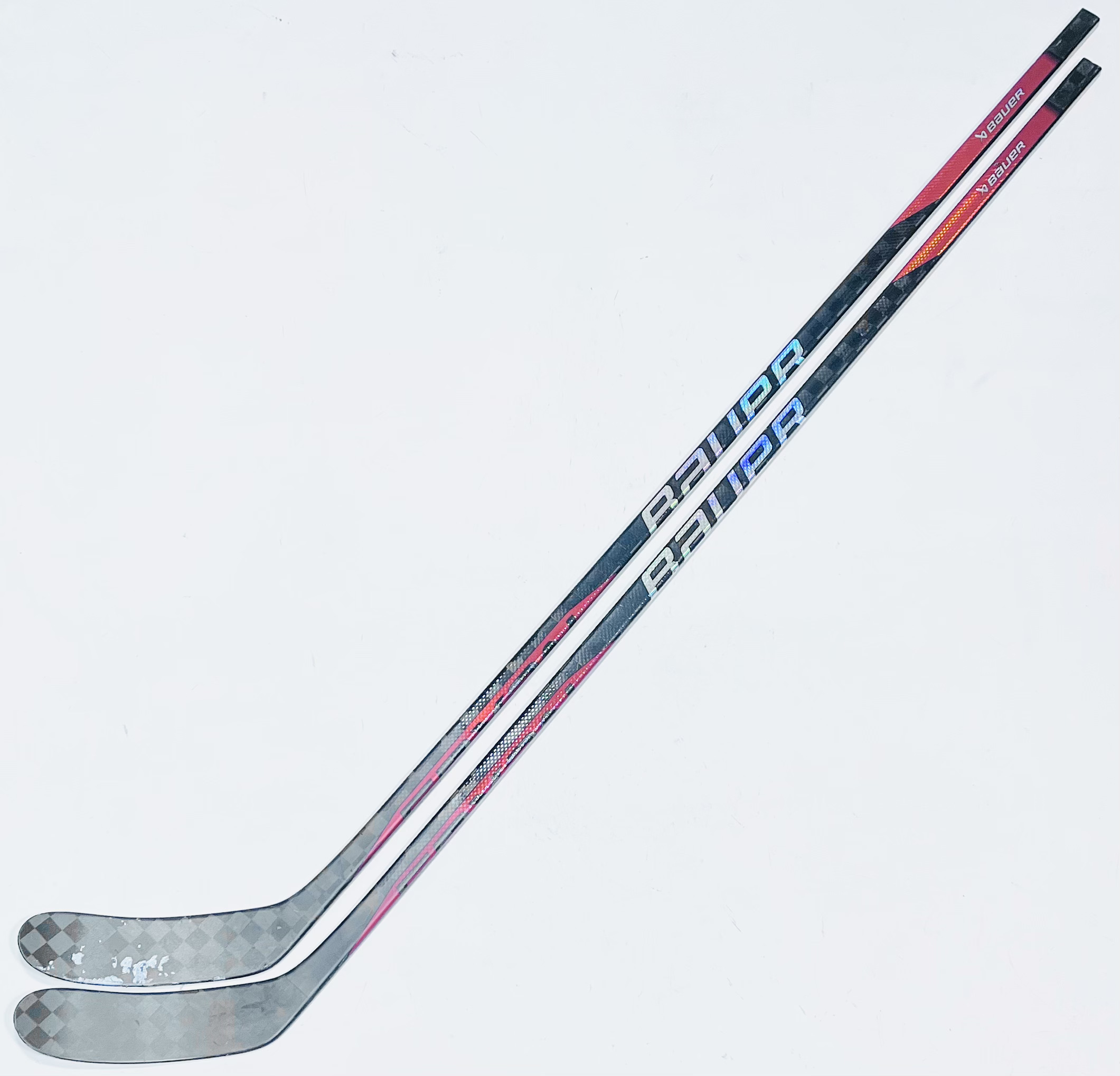 2 Pack Custom Red Bauer Nexus SYNC (2N Pro Build) Hockey Sticks-RH-87 ...