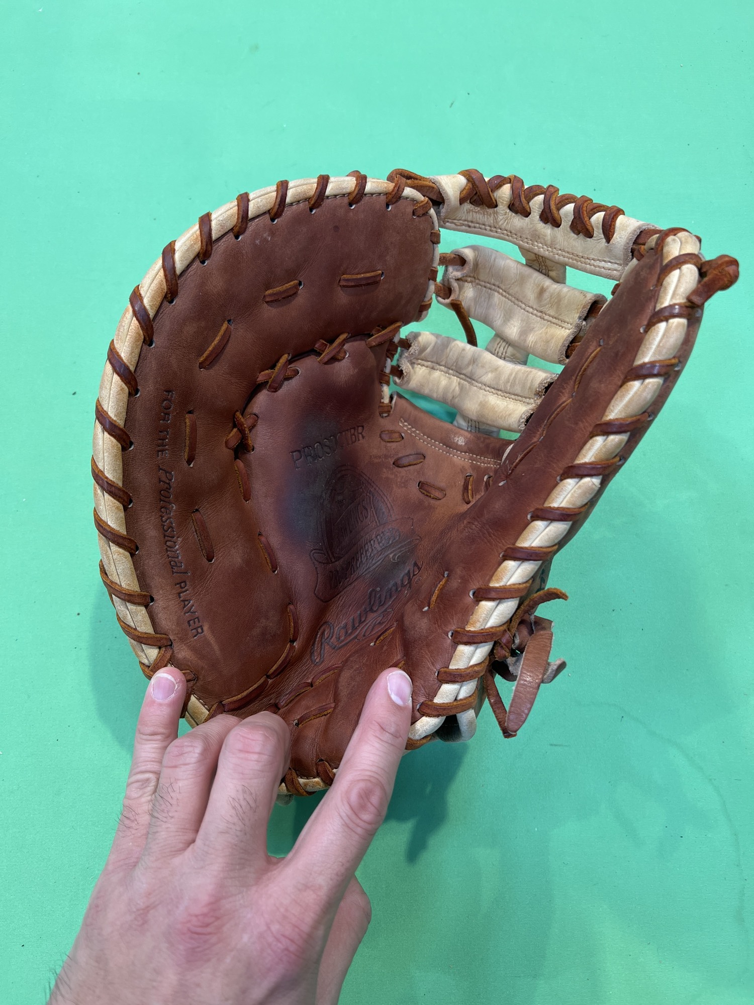 Used Rawlings Pro Preferred Left Hand Throw First Base Baseball Glove ...