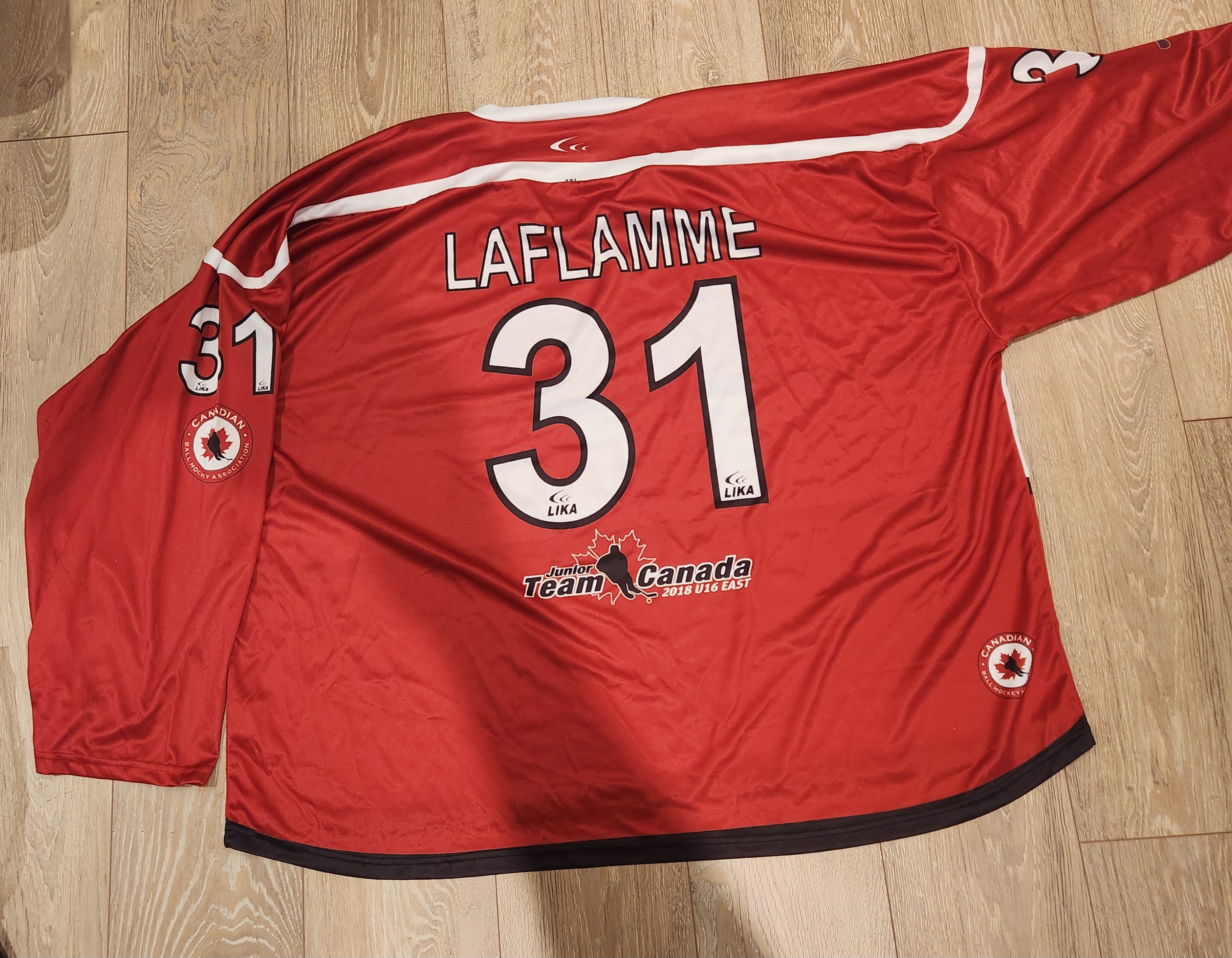 New Goalie Cut Team Canada Ball Hockey Red New Jersey | SidelineSwap