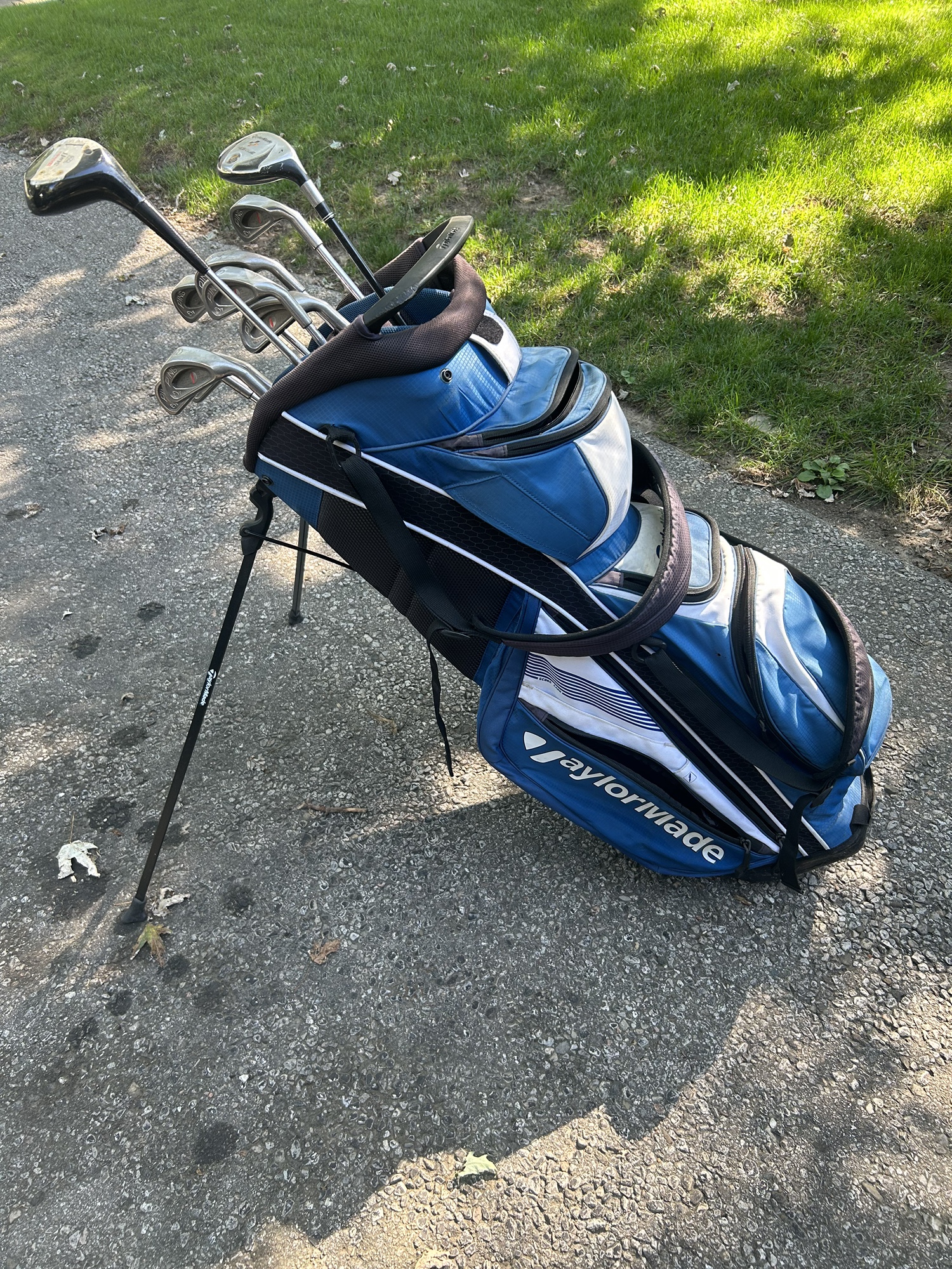 Blue TaylorMade Select Plus Golf Bag With Built In Cooler | SidelineSwap