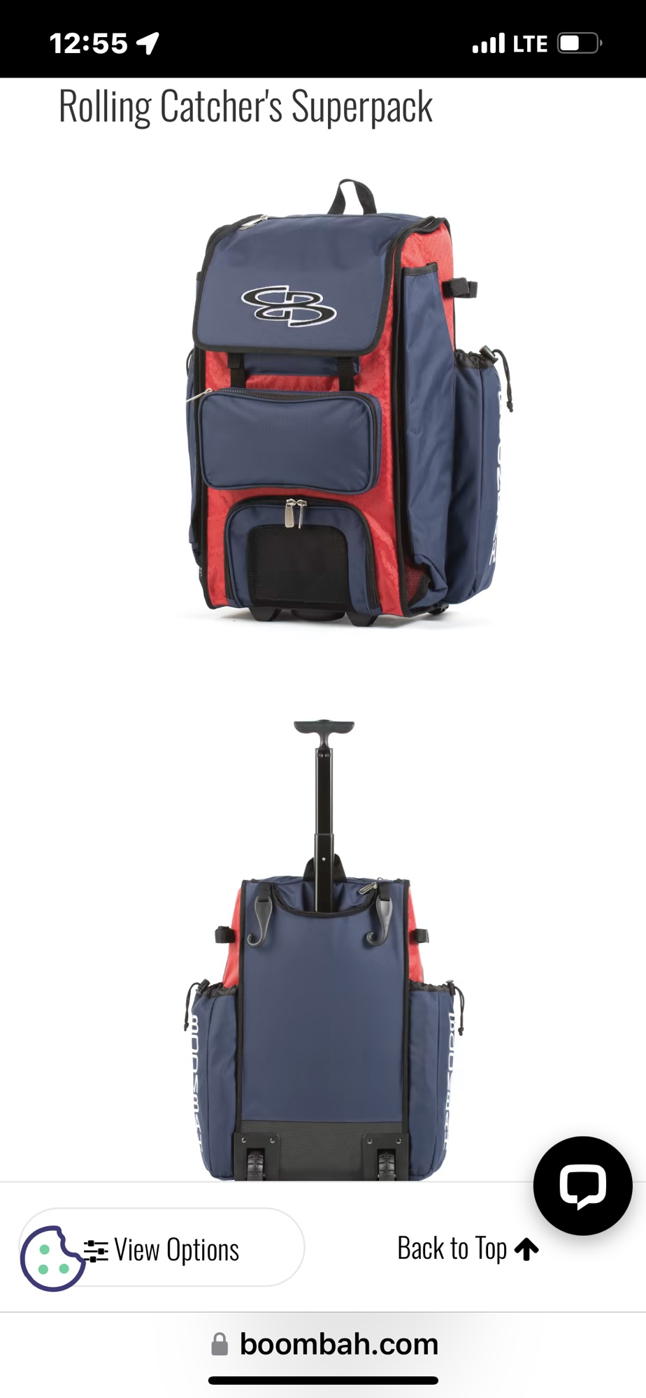 Boombah rolling catcher/ bat bag | SidelineSwap