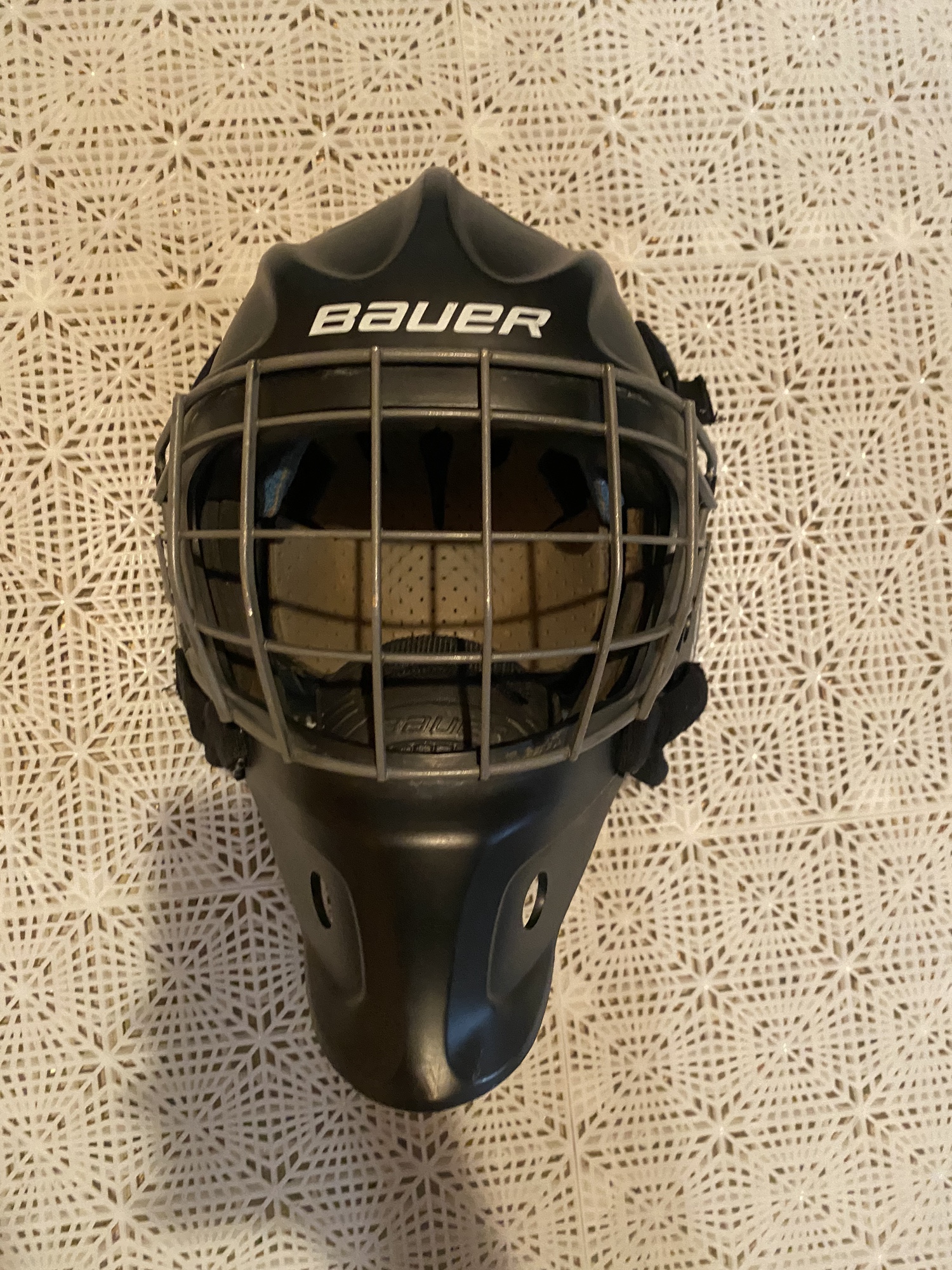 Used Bauer Pro Stock NME Goalie Mask | SidelineSwap