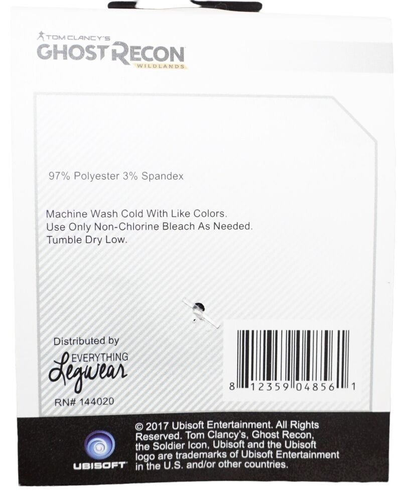 2 PC Tom Clancys Ghost Recon Wildlands Socks - Size 6-12 Ubisoft 2017 ...