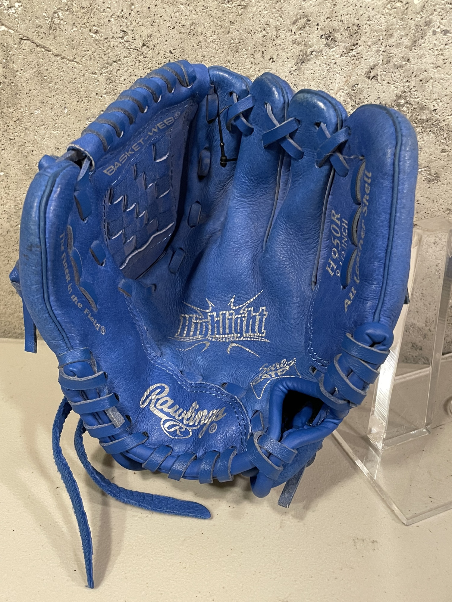 Rawlings Highlight series Youth Baseball Glove RHT 9 1/2" Blue ...