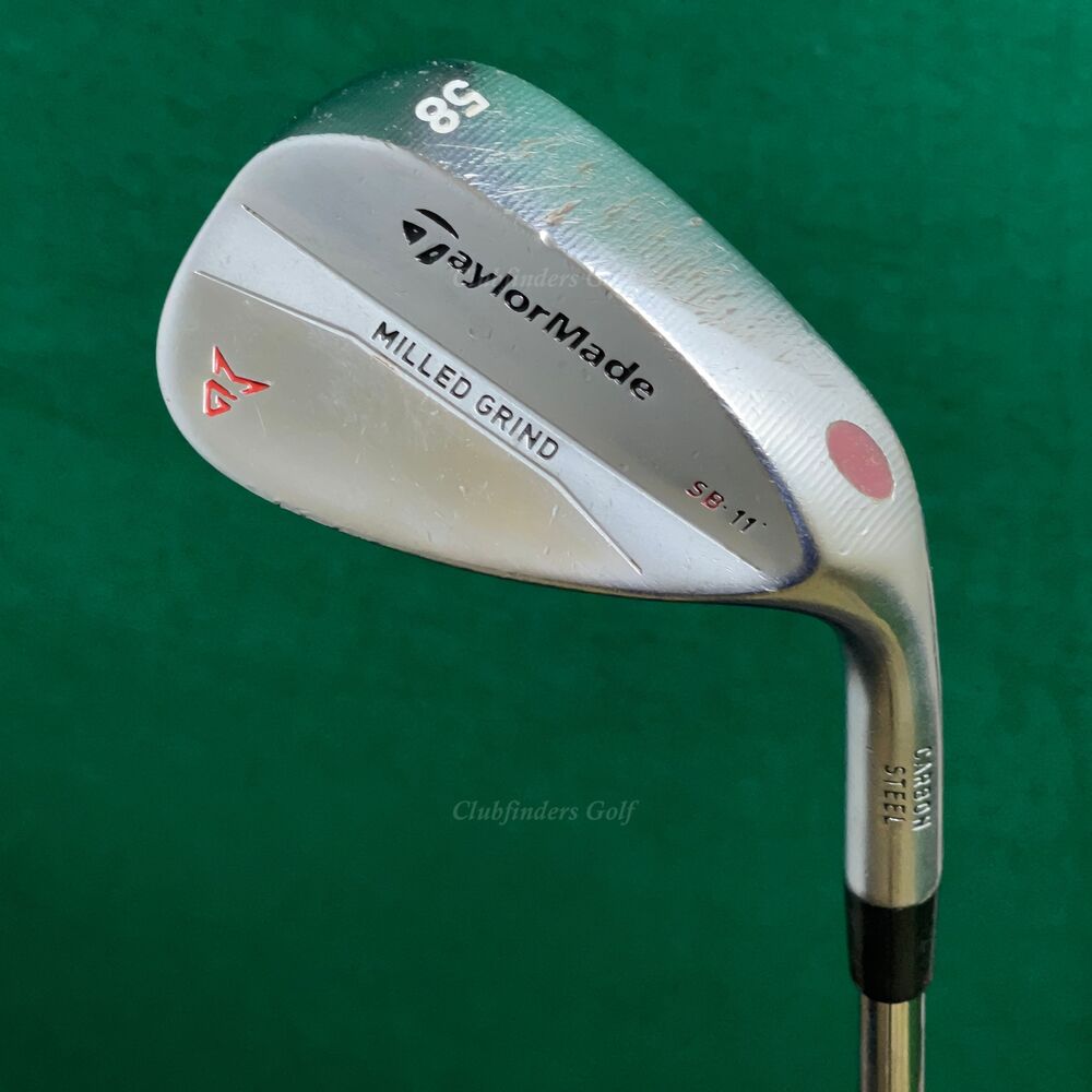 TaylorMade Milled Grind 58-11 58° Lob Wedge Dynamic Gold Steel Wedge Flex | SidelineSwap