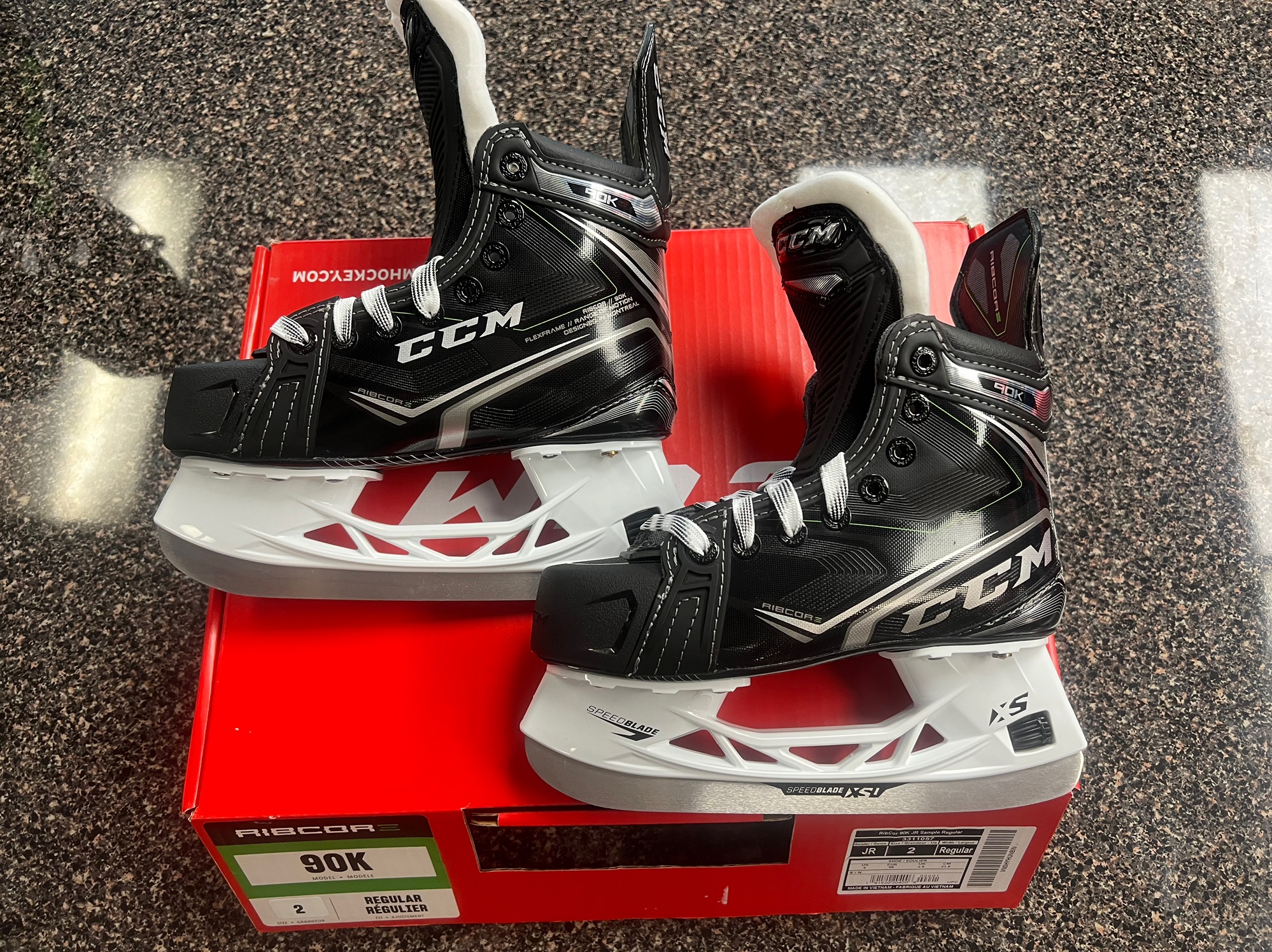 CCM ribcor 90k skates size 2 | SidelineSwap