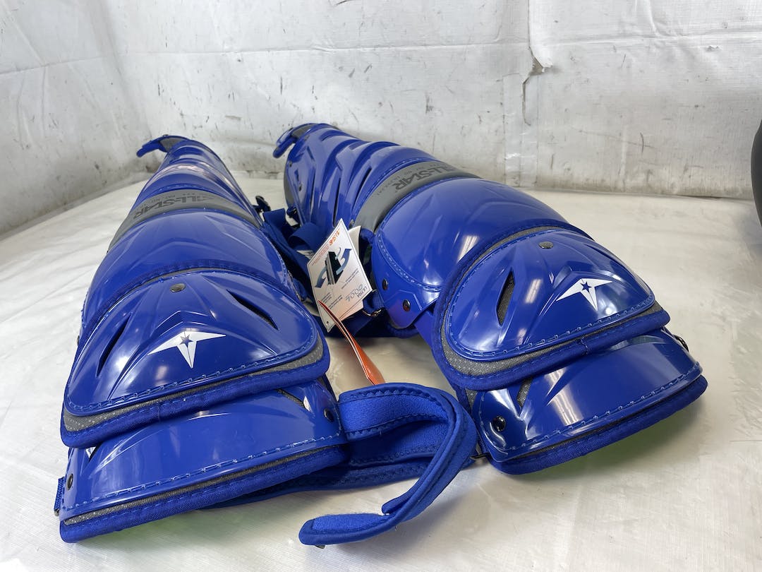 New All-star Lg40wpro System 7 Adult Baseball Catcher's Leg Guards ...