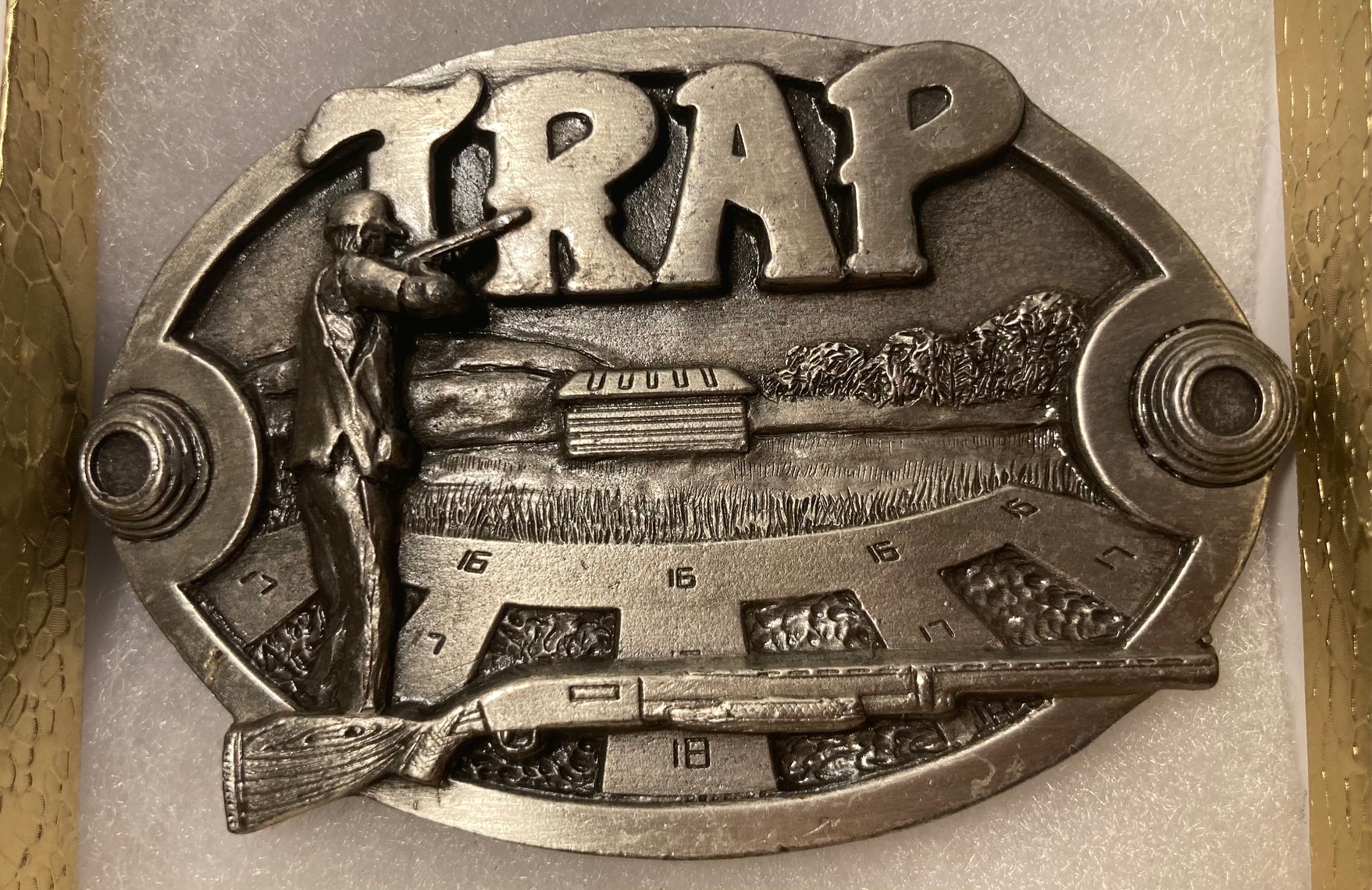 Vintage Metal Belt Buckle, Trap, Trapshooting, Target Practice, Nice ...