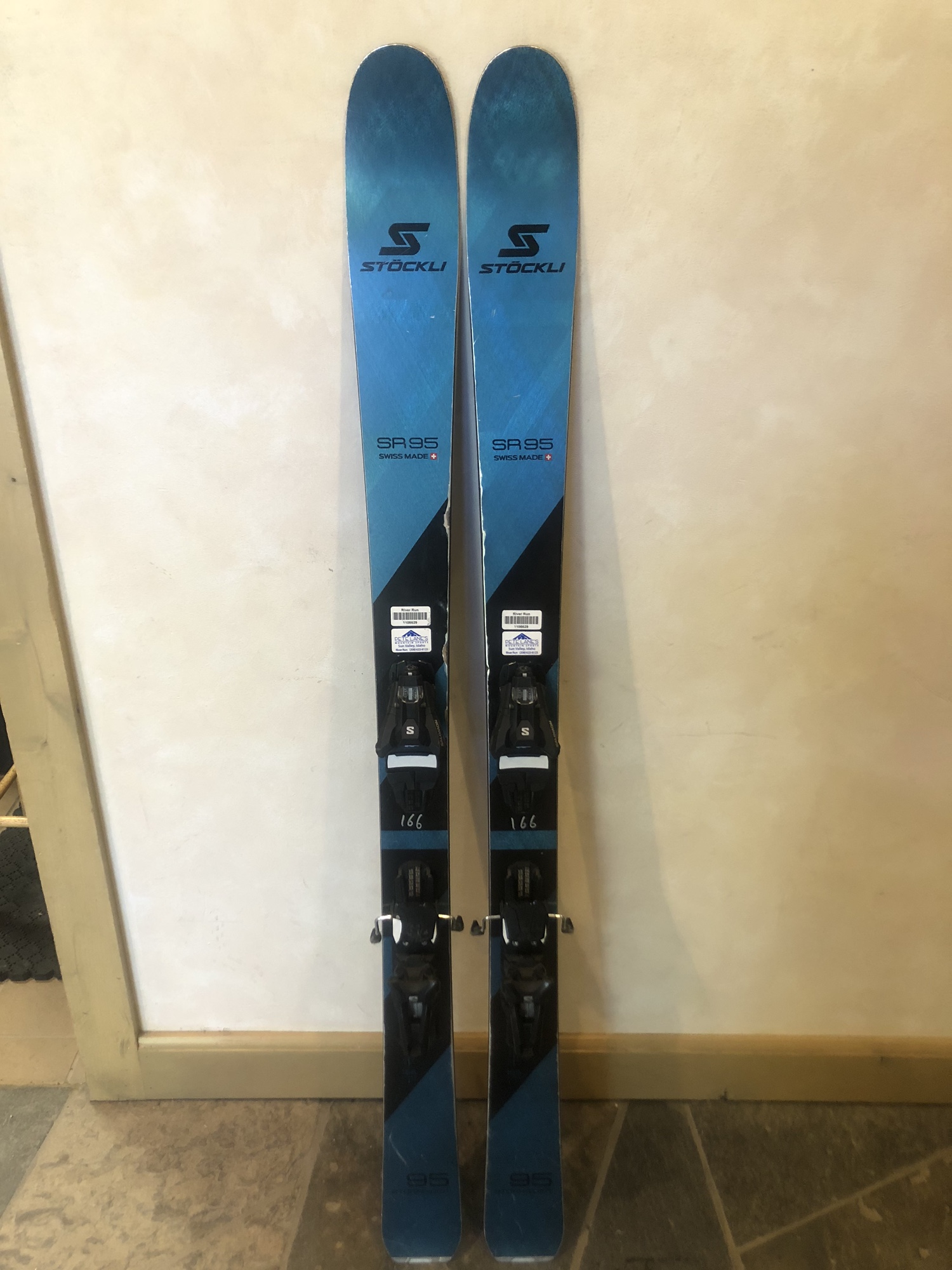2023 Stockli Stormrider 95 Skis With Salomon Strive Bindings 166cm ...