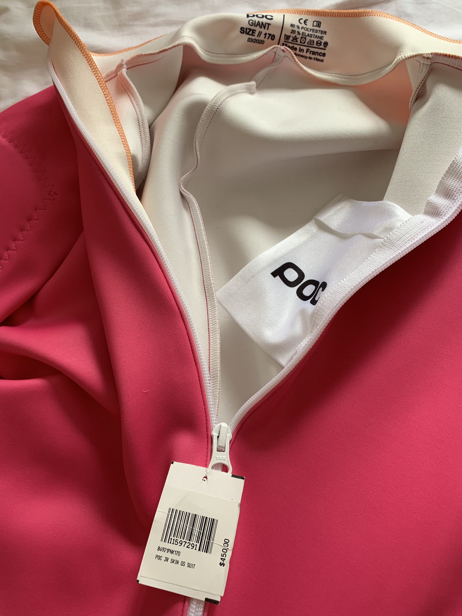 NEW - POC Ski Suit - Pink - Size 170 - (U14 / U16) | SidelineSwap