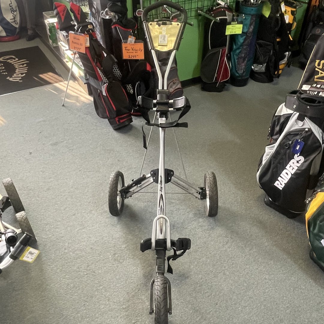 Used Bag Boy Push Cart 3 Wheel Aluminum Golf Carts | SidelineSwap