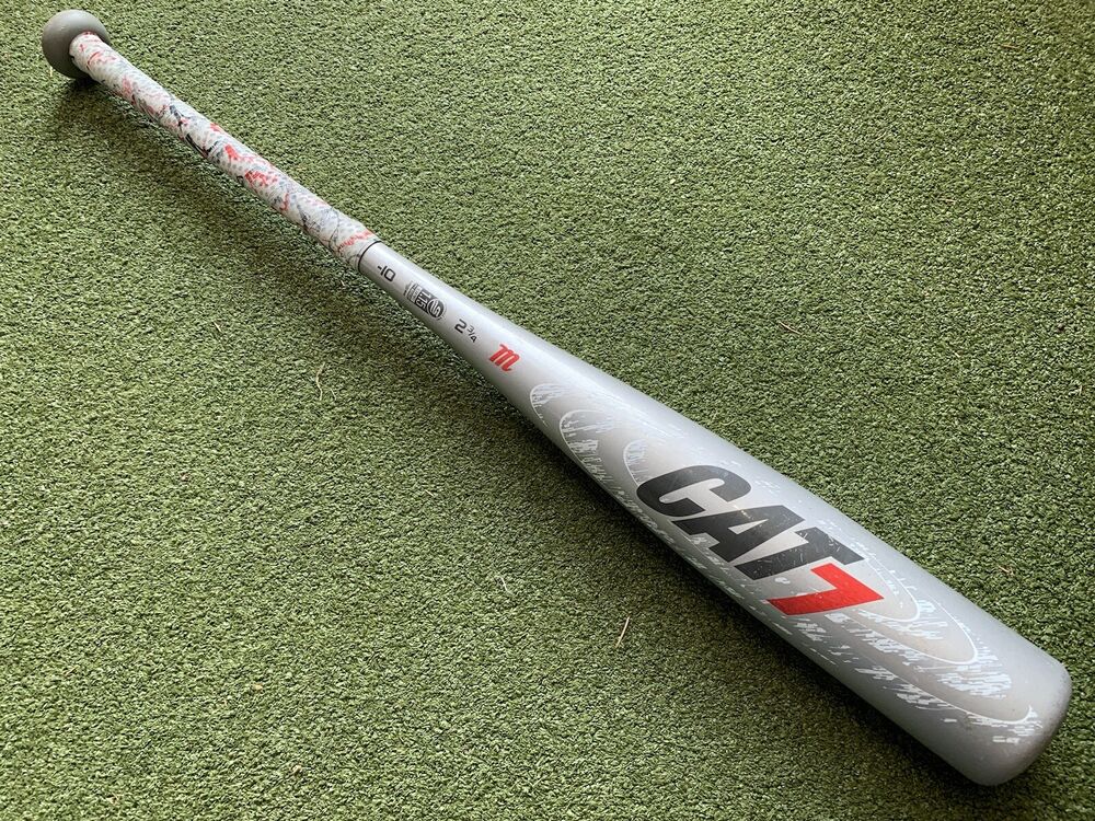 Marucci Cat 7 Silver 29/19 USSSA Baseball Bat ~ w/ new Lizard Skins ...