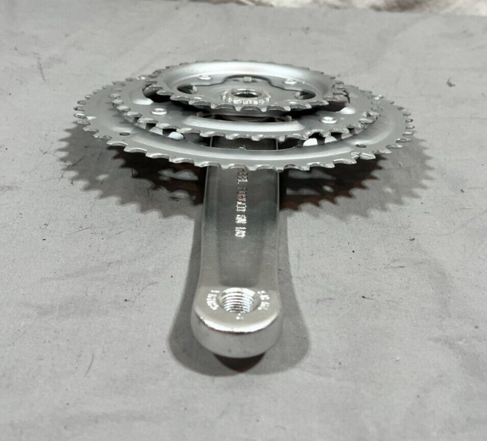 Prowheel Silver Aluminum & Steel 170mm 48/38/28 Triple Crankset MINTY ...