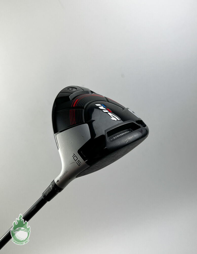 Used RH 2018 TaylorMade M4 Driver 10.5* ATMOS 5 Stiff Flex Graphite Golf Club | SidelineSwap