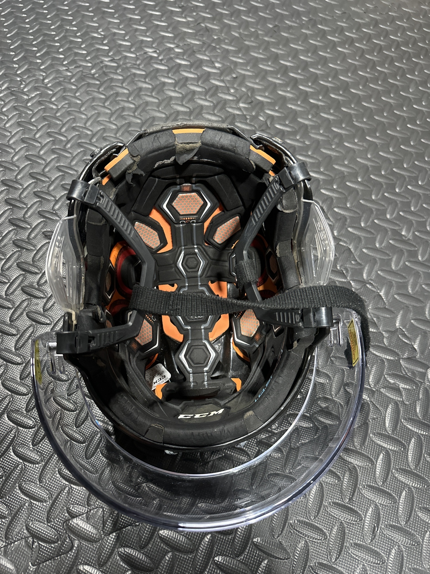 Medium CCM Pro Stock Tacks 710 Helmet With Bauer Visor | SidelineSwap