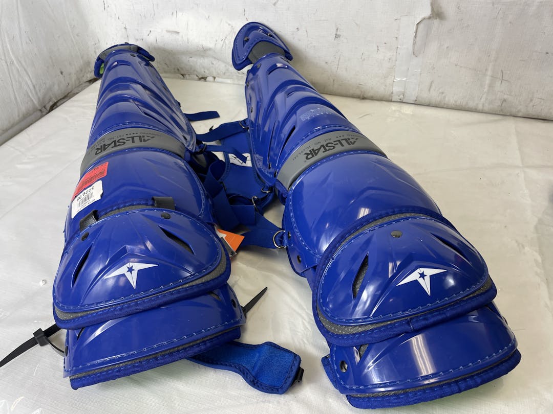 New All-star Lg40wpro Adult Baseball Catcher's Leg Guards | SidelineSwap
