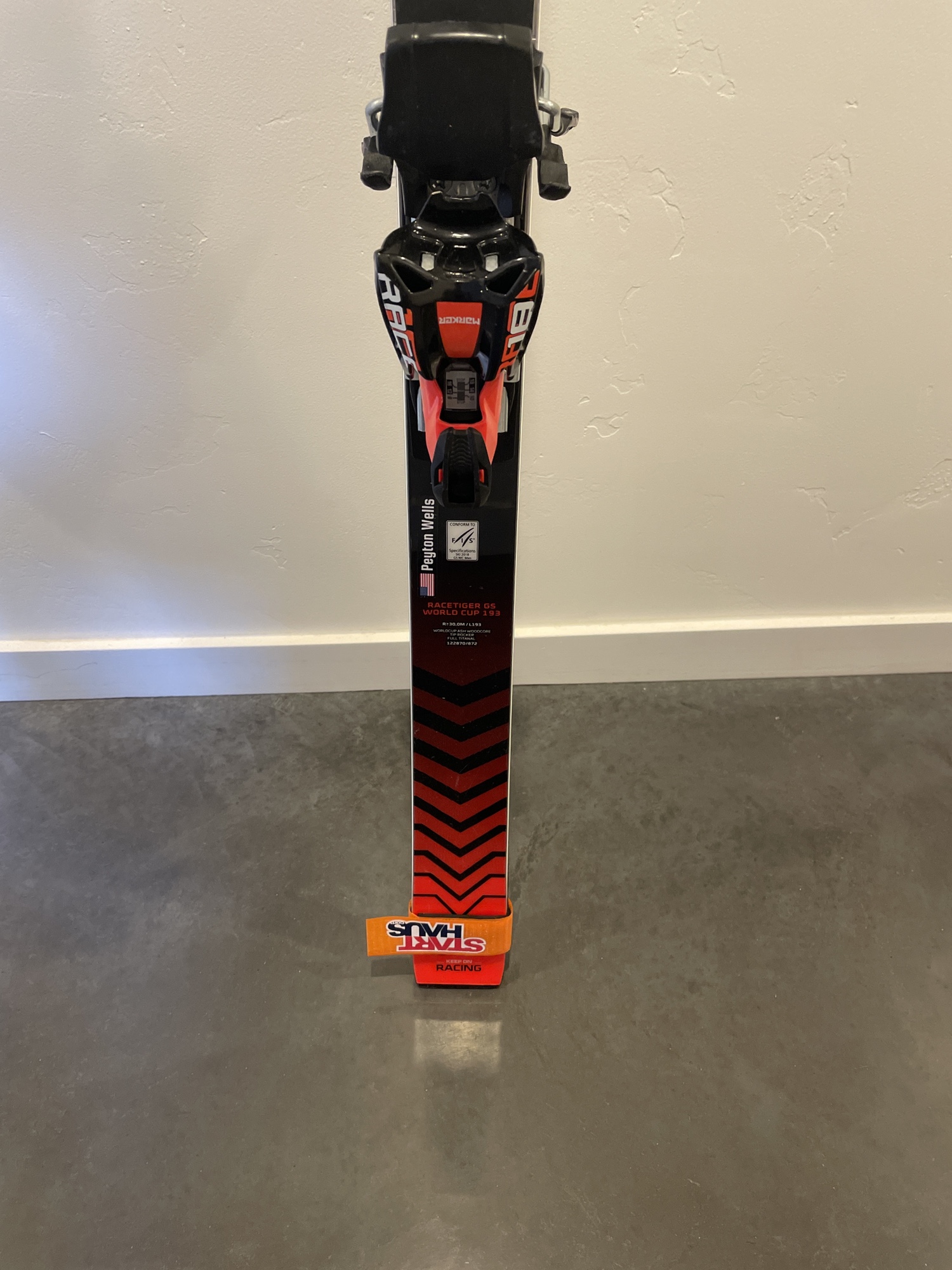 Used 193 cm With Bindings Max Din 18 Racetiger GS Skis | SidelineSwap