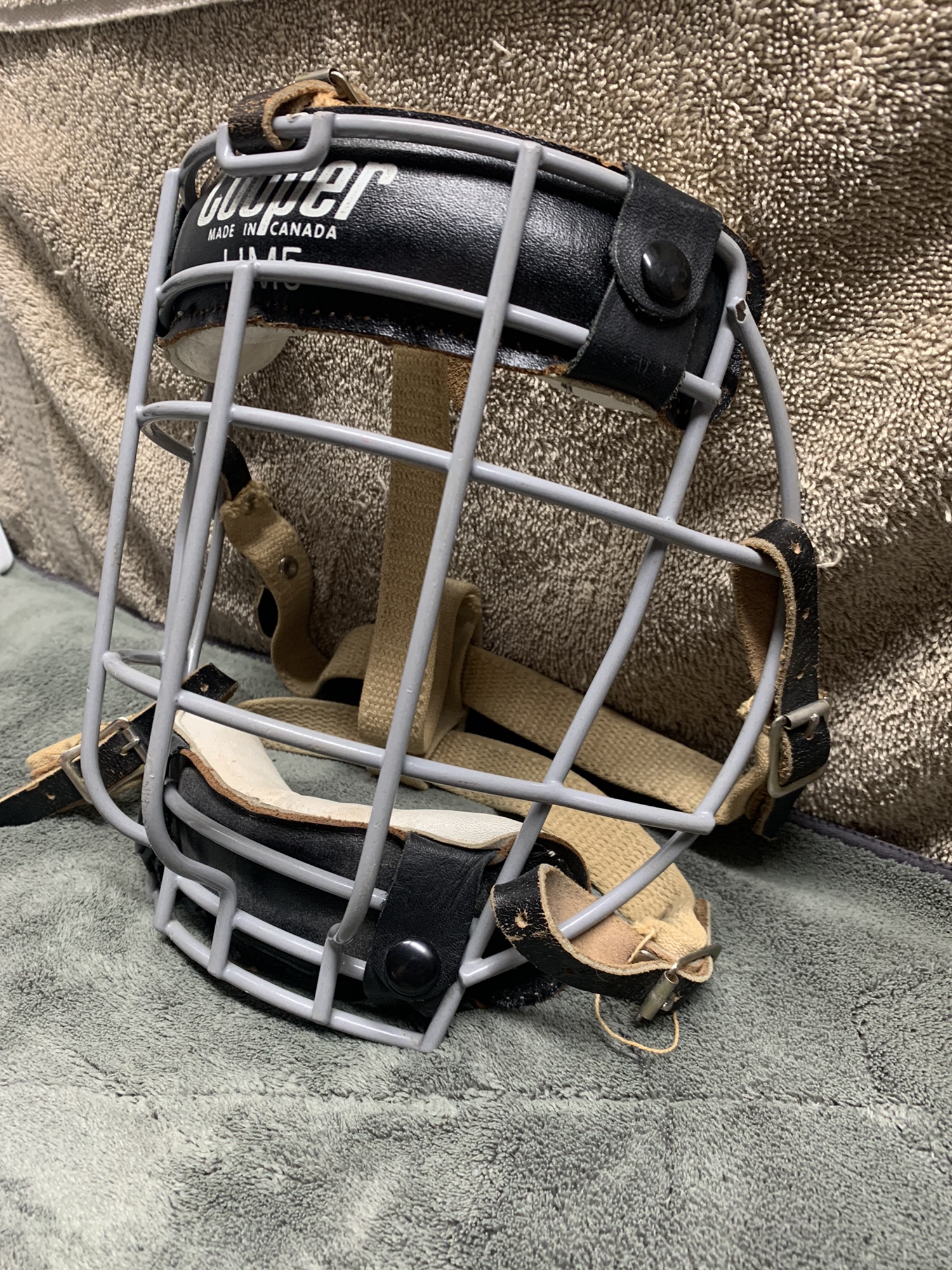 VINTAGE COOPER HM5 HOCKEY GOALIE MASK ORIGINAL AMAZING SHAPE ...