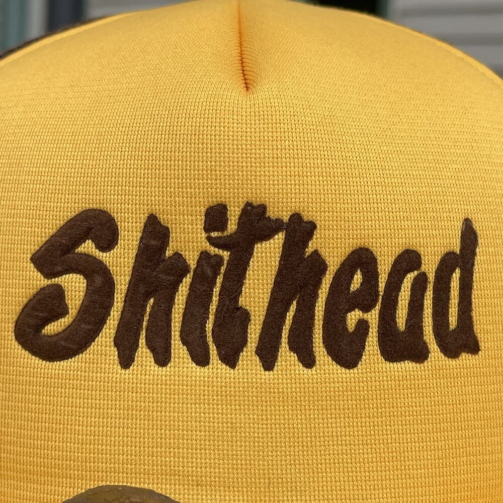 Vintage Shithead Poop Cap Mesh Snapback Hat Comedy Novelty Funny Gift ...