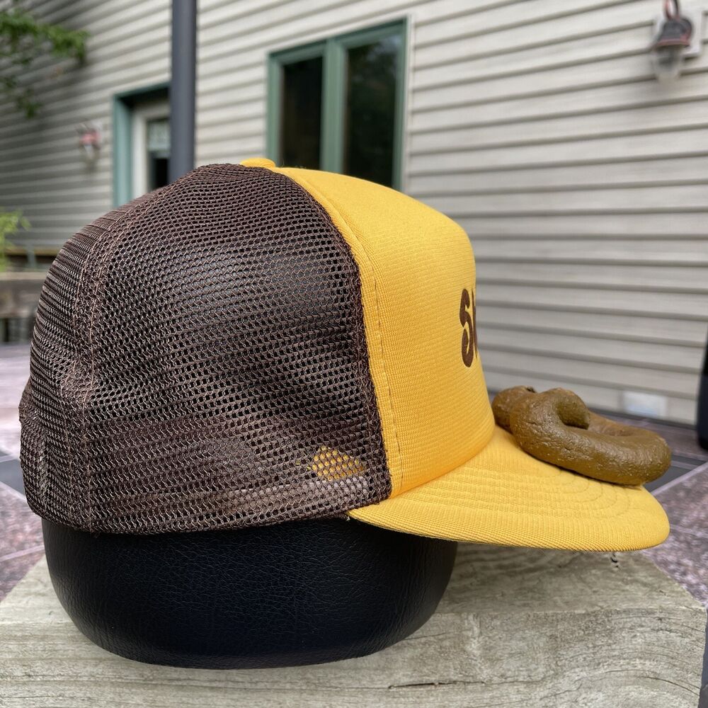 Vintage Shithead Poop Cap Mesh Snapback Hat Comedy Novelty Funny Gift ...