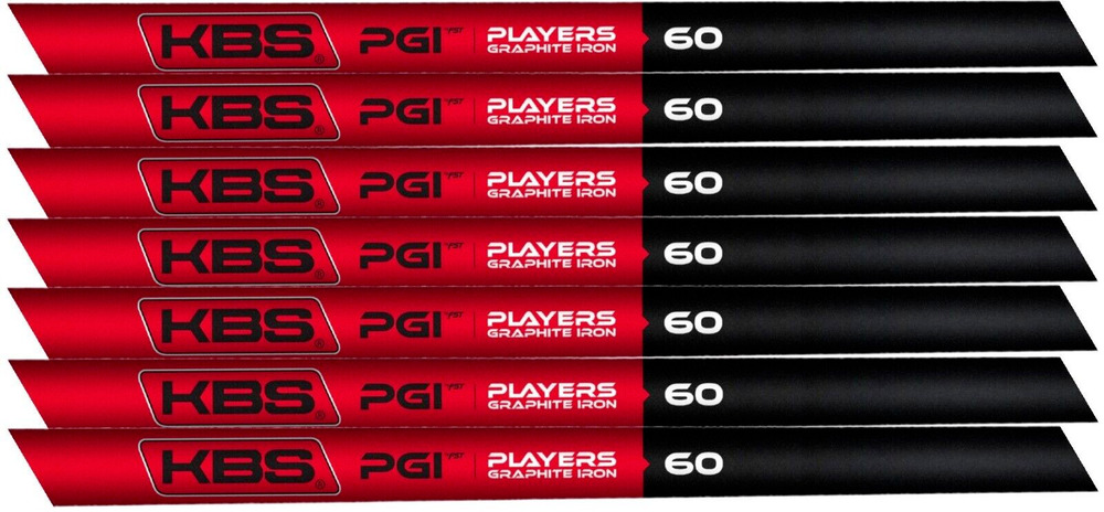KBS PGI PLAYERS 80g Stiff 4-W Set of 7 Shafts .355" Taper Tip Graphite Iron | SidelineSwap