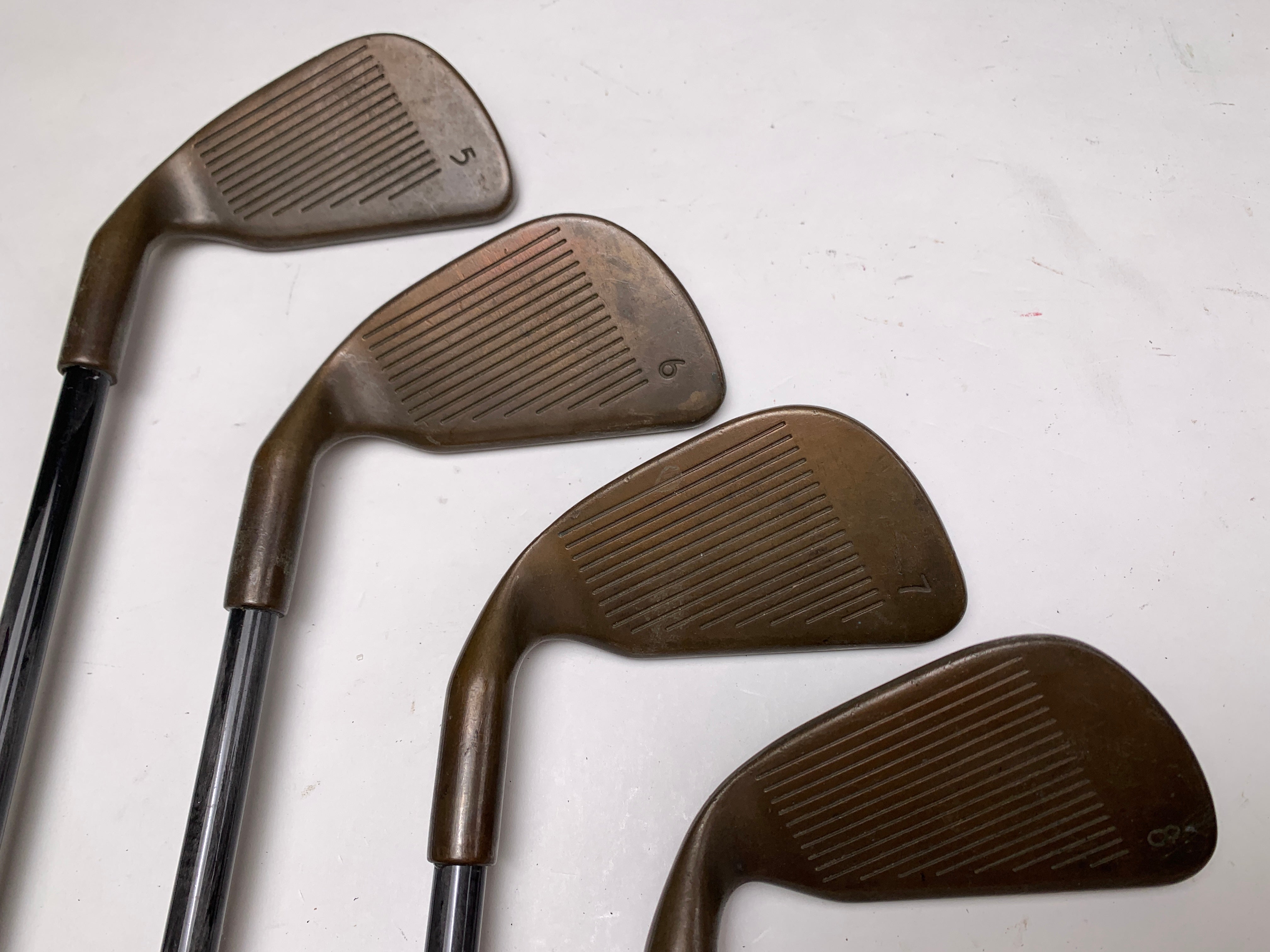 Ping Eye 2 Beryllium Copper Iron Set 1-PW+SW+LW Black Dot EZ-2000 Stiff RH | SidelineSwap