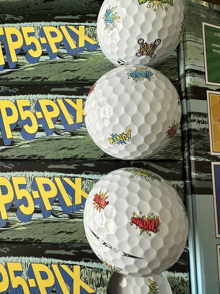 TaylorMade TP5 PIX SMASH! BOOM! POW! Limited Edition Golf Balls ...