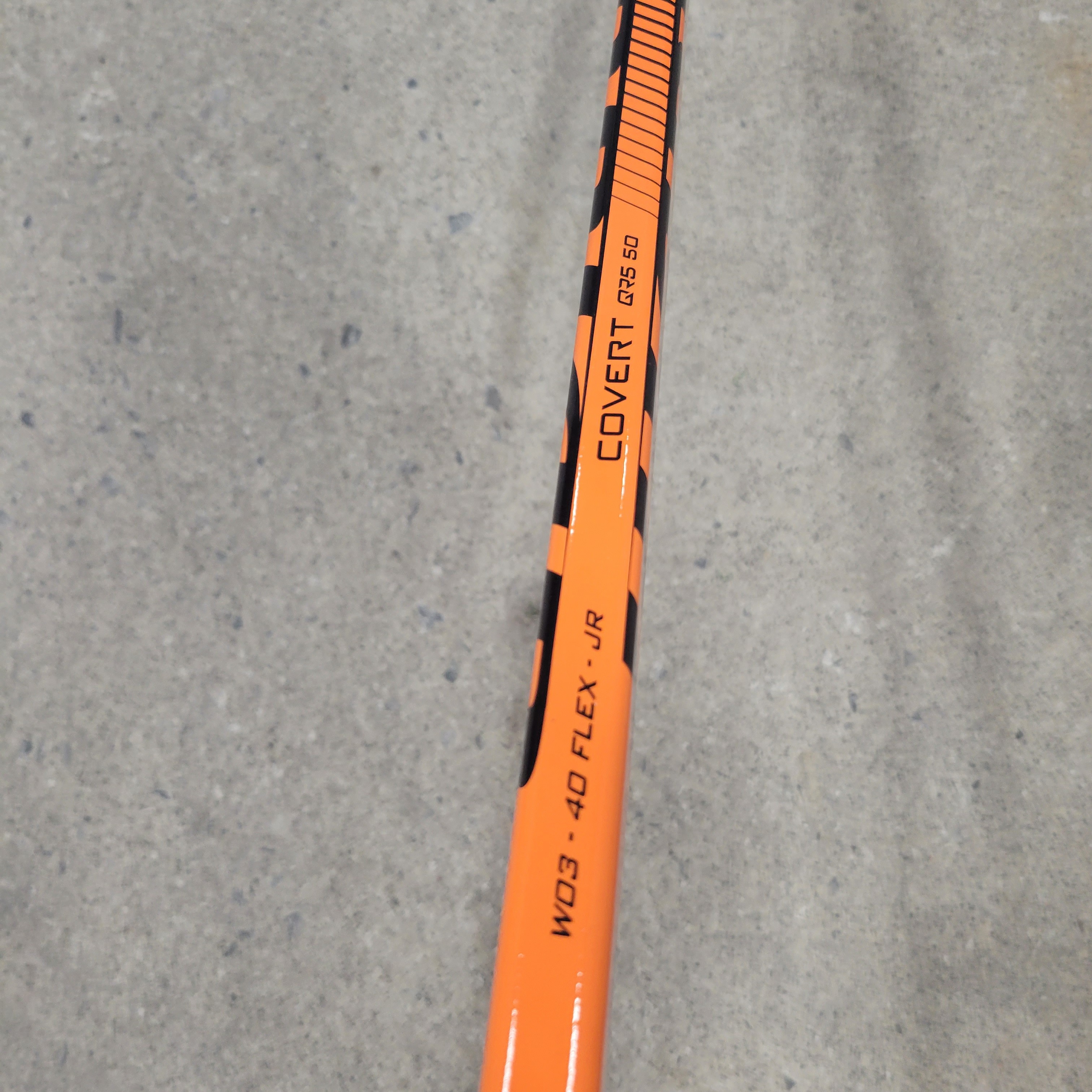 New Junior Warrior Right Handed Covert QR5 50 Hockey Stick W03 curve 40 ...