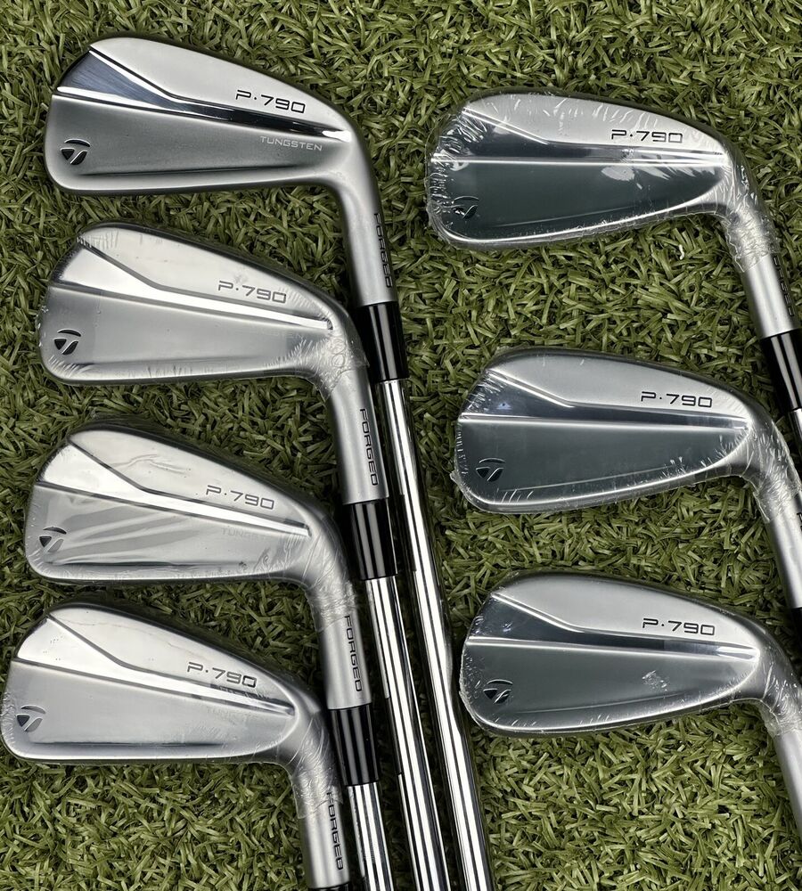 TaylorMade P790 Forged 2021 Iron Set 4-PW Dynamic Gold 105 Stiff Flex NEW #86376 | SidelineSwap