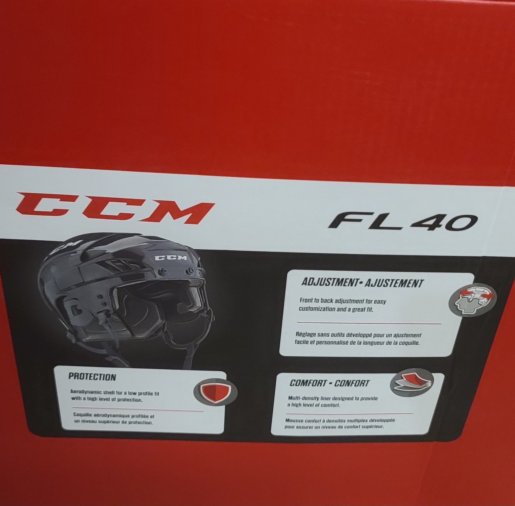 New Large CCM FL40 Helmet with cage | SidelineSwap
