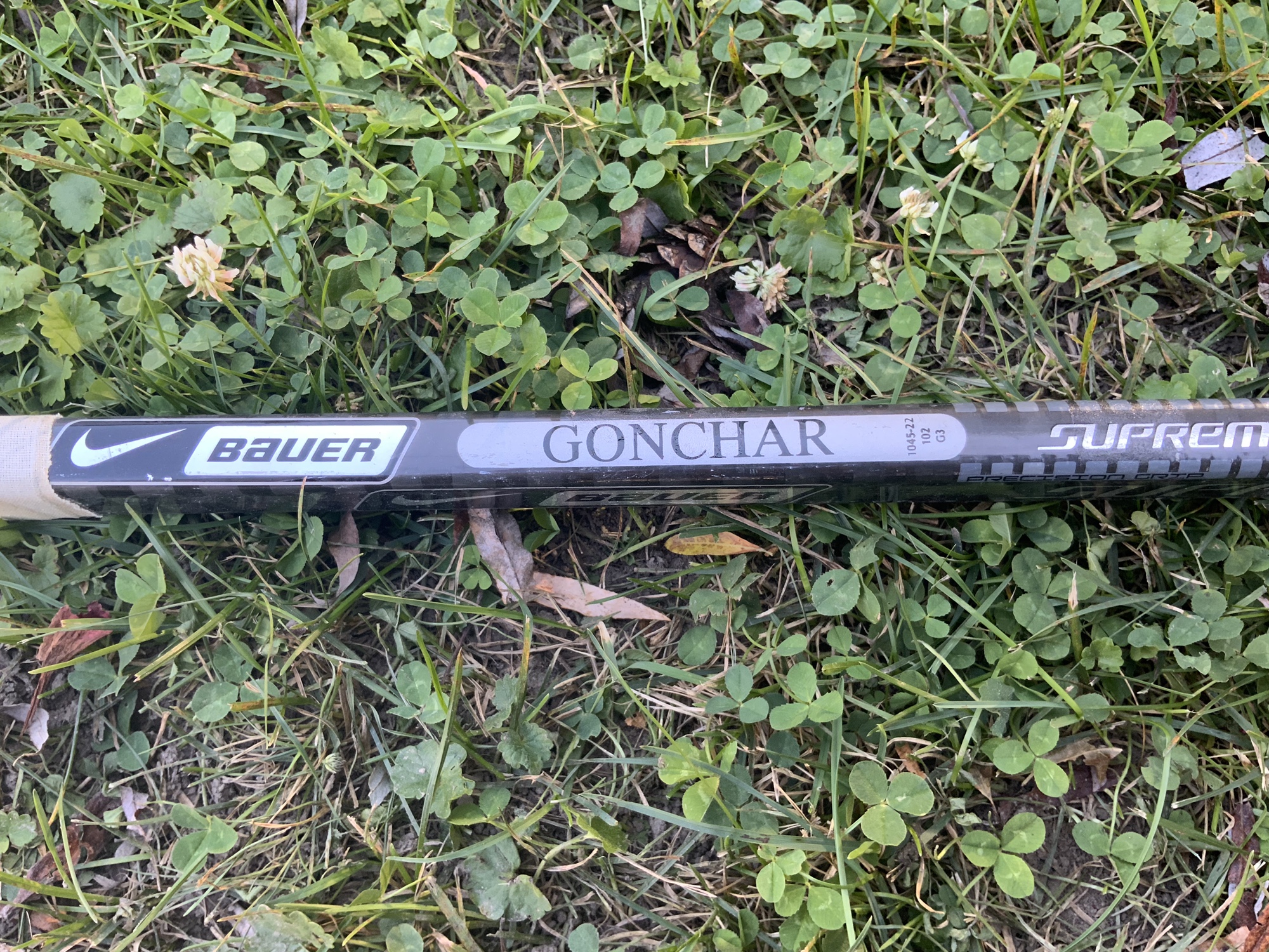 Gonchar Game Used Left Nike Bauer Supreme One95 Stick Gonchar Signed ...