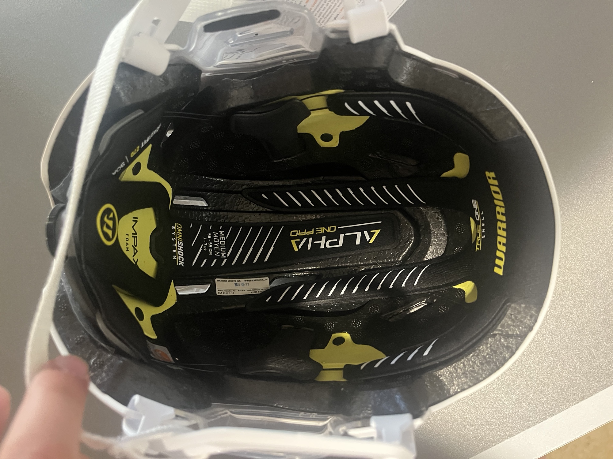 NEW Warrior Alpha Pro White Helmet | SidelineSwap